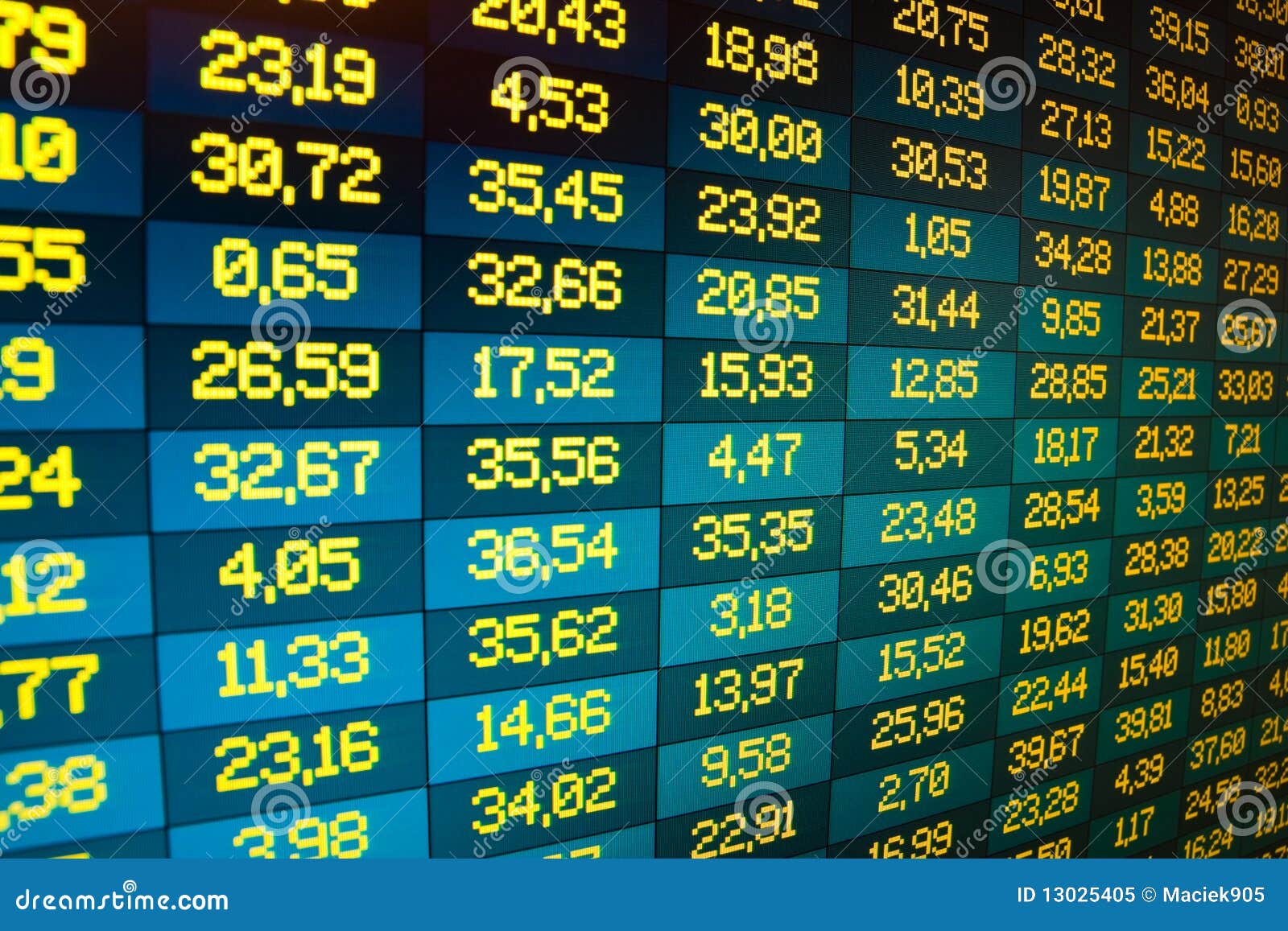 Financial Data- Stock Exchange Stock Image - Image of company, bills ...