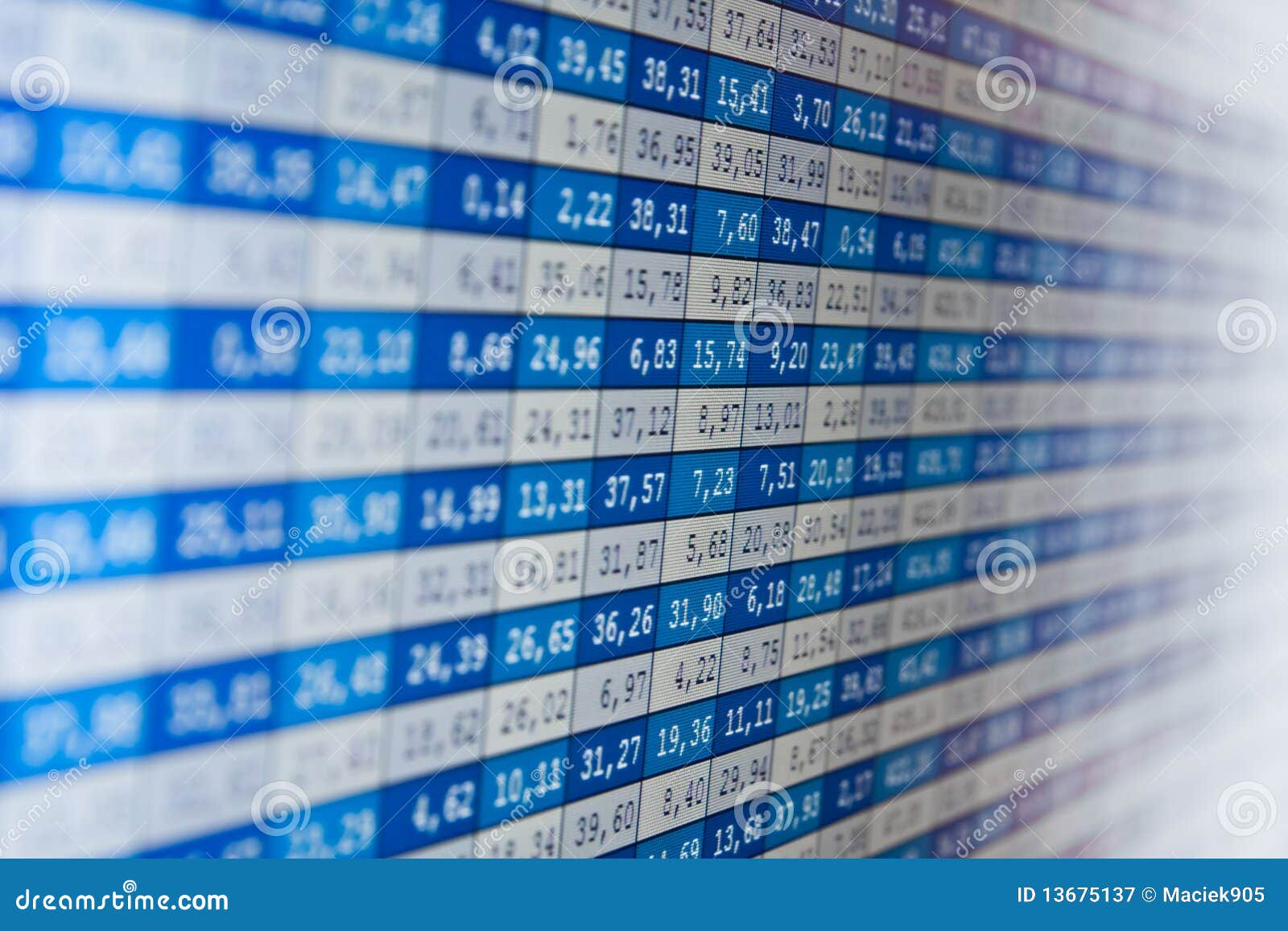 Financial Data- Stock Exchange Stock Image - Image of chart, broker ...