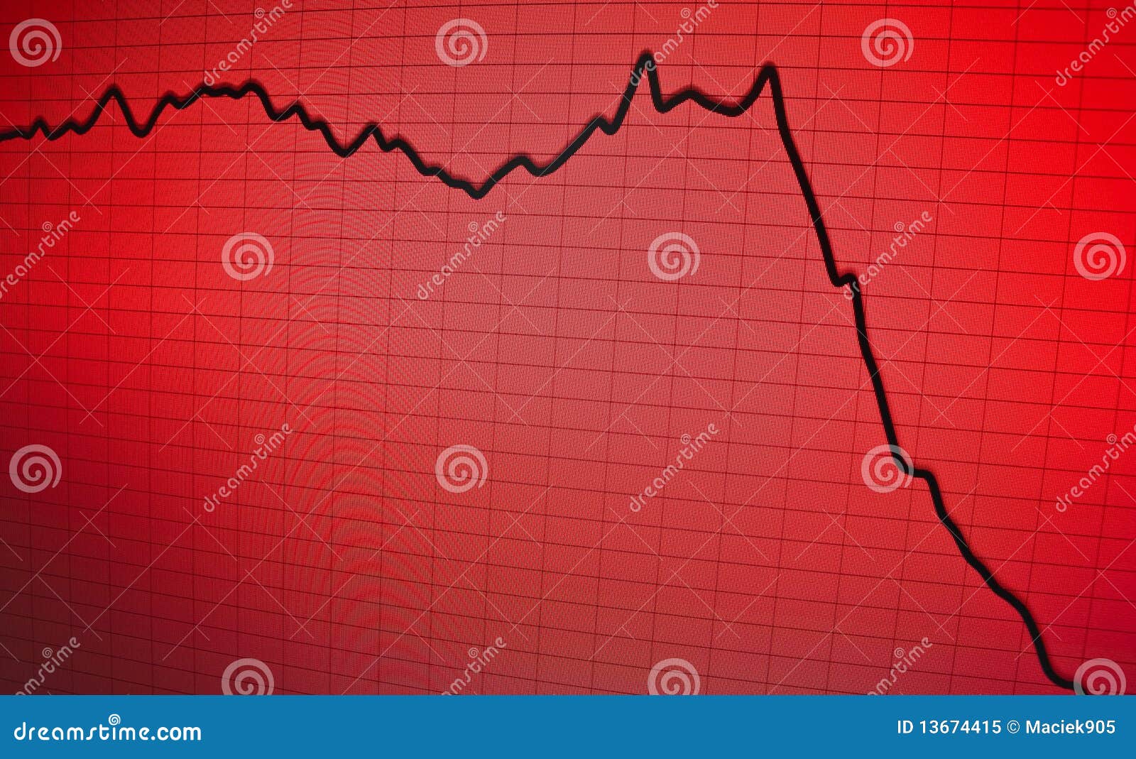 Financial Data- Stock Exchange - Loss Stock Image - Image of board ...