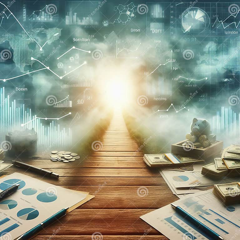 Financial Data Visualization Path Leading To a Bright Future Stock ...