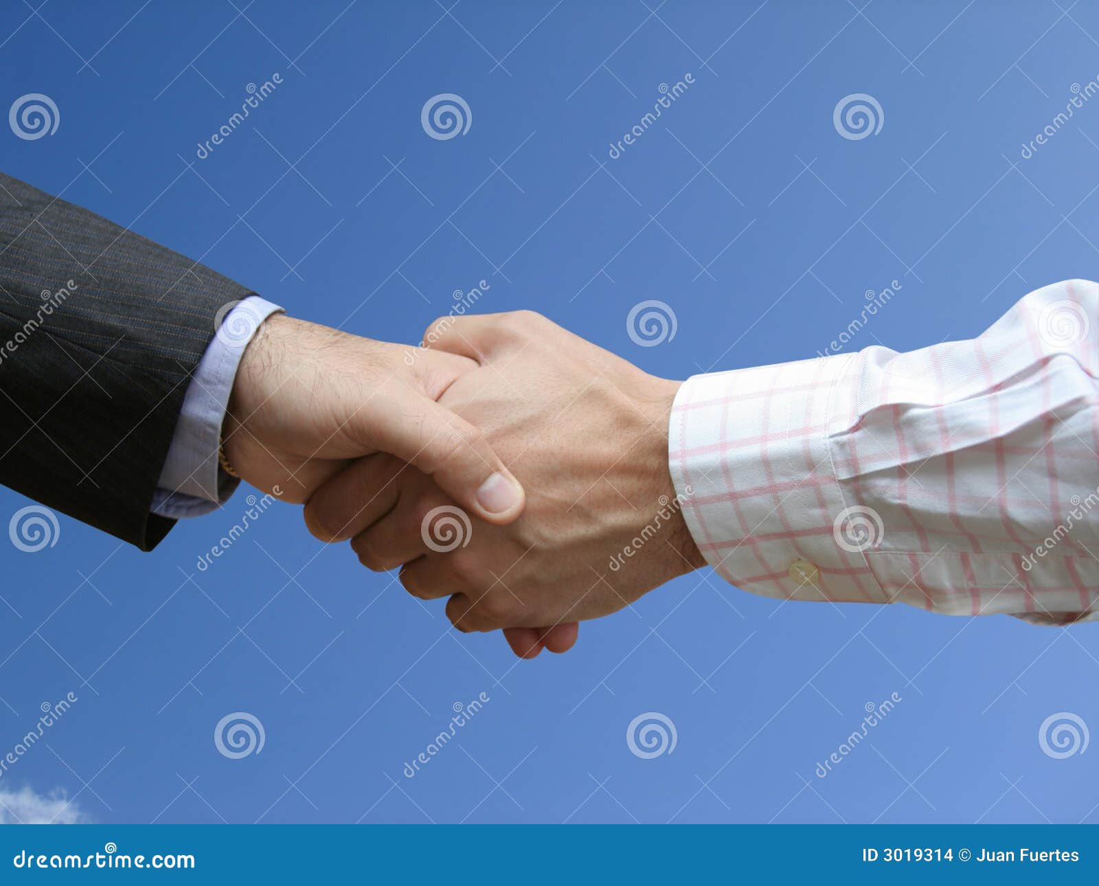 Financial deal in the sky stock photo. Image of global - 3019314