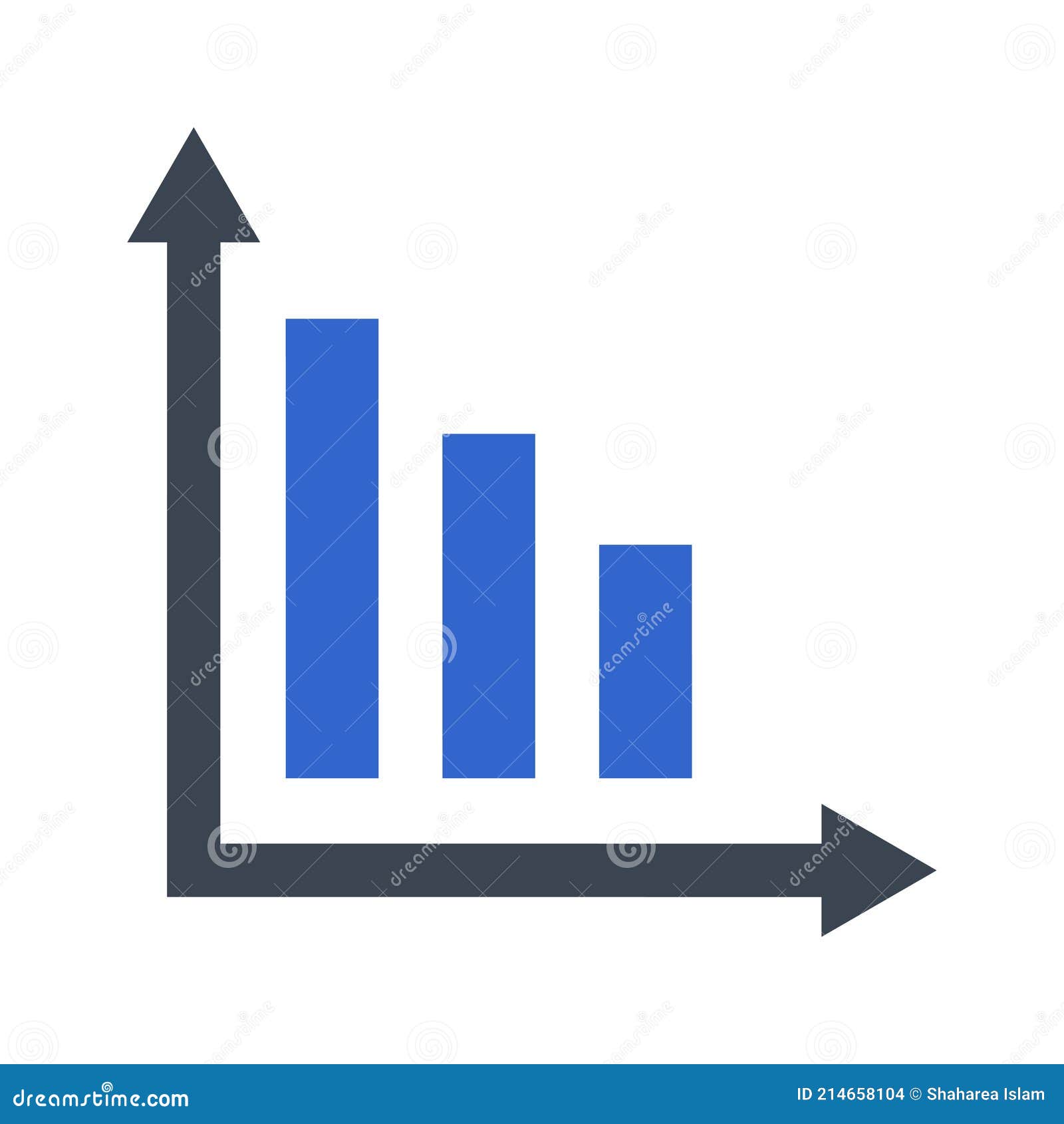 Financial Decrease Report Icon Stock Vector - Illustration of sales ...