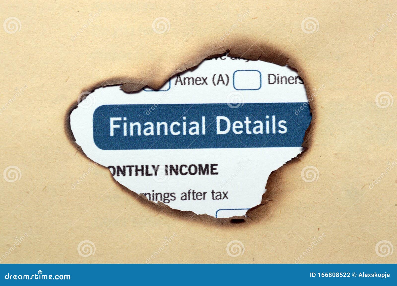 Financial details stock photo. Image of close, income - 166808522