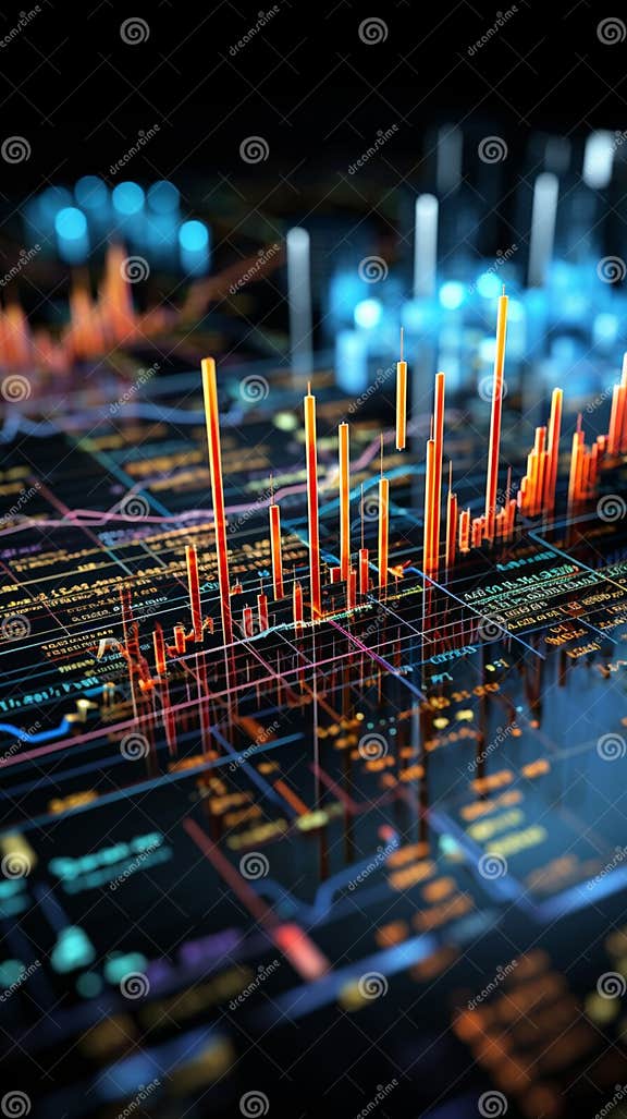 Financial Diagrams Representing Data and Analytics in a Business ...