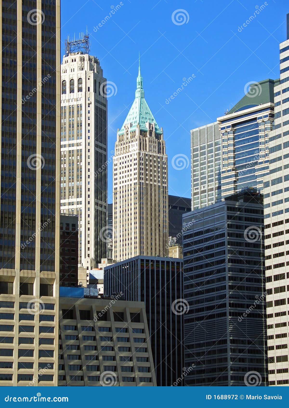 Financial District, Manhattan, New York Stock Photo - Image of district ...