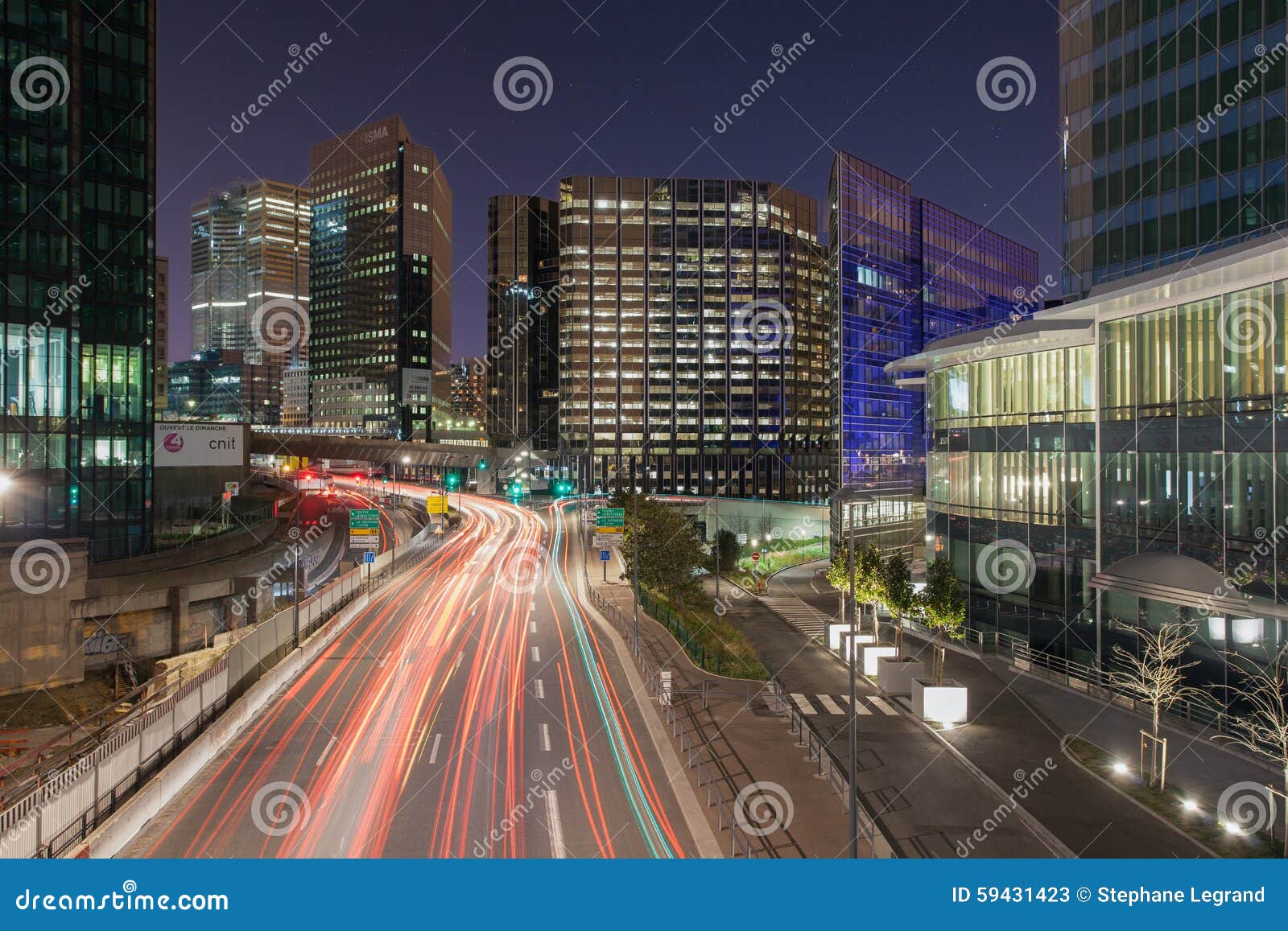 The Financial District of Paris Editorial Stock Photo - Image of blue ...