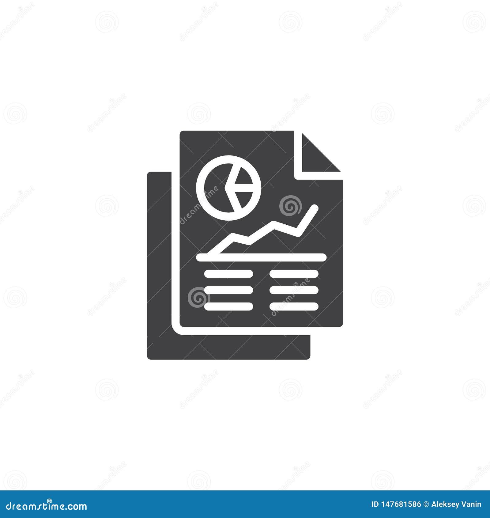 Financial Document File Vector Icon Stock Vector - Illustration of ...