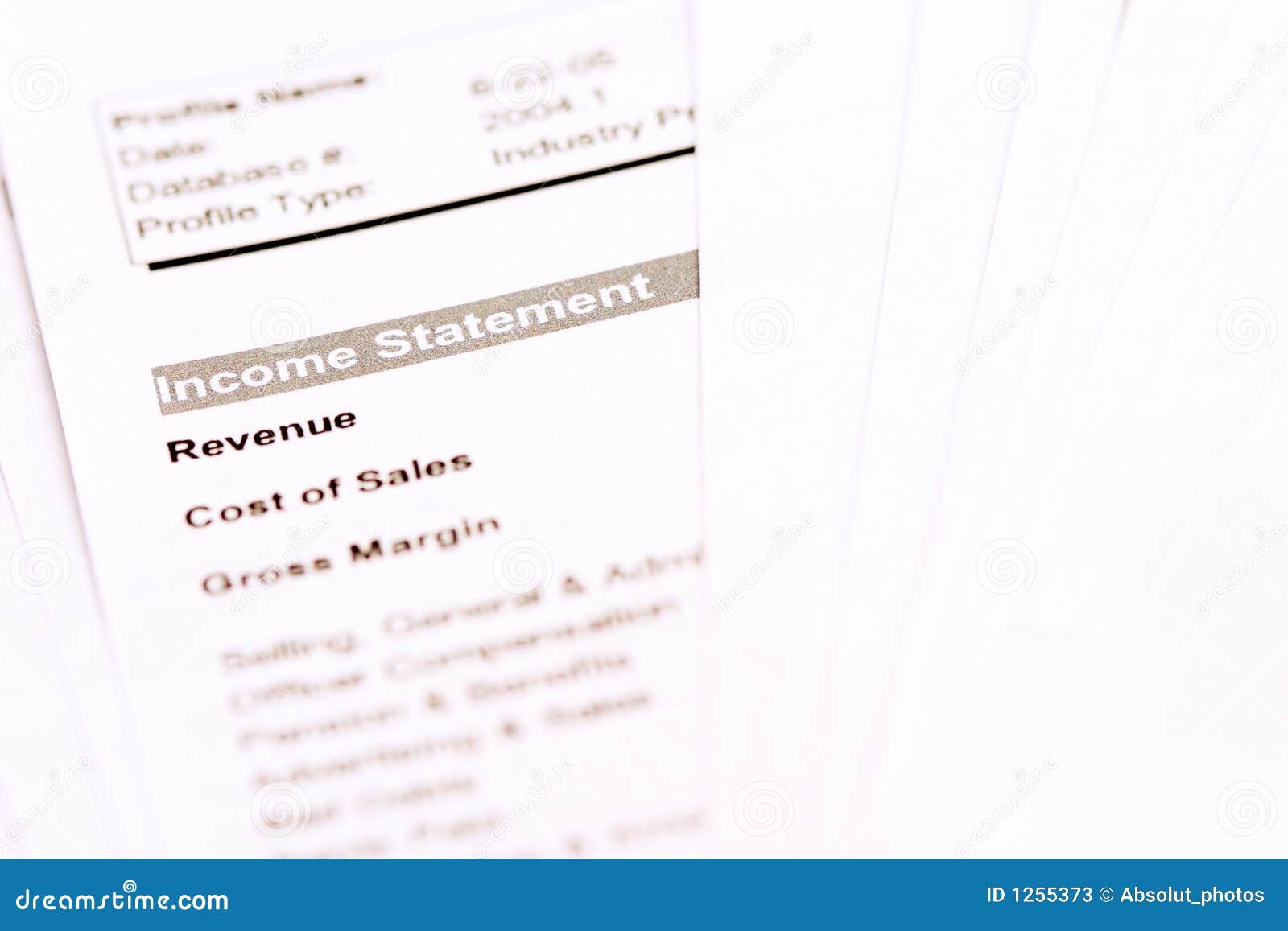 Financial documents stock image. Image of balance, calculate - 1255373