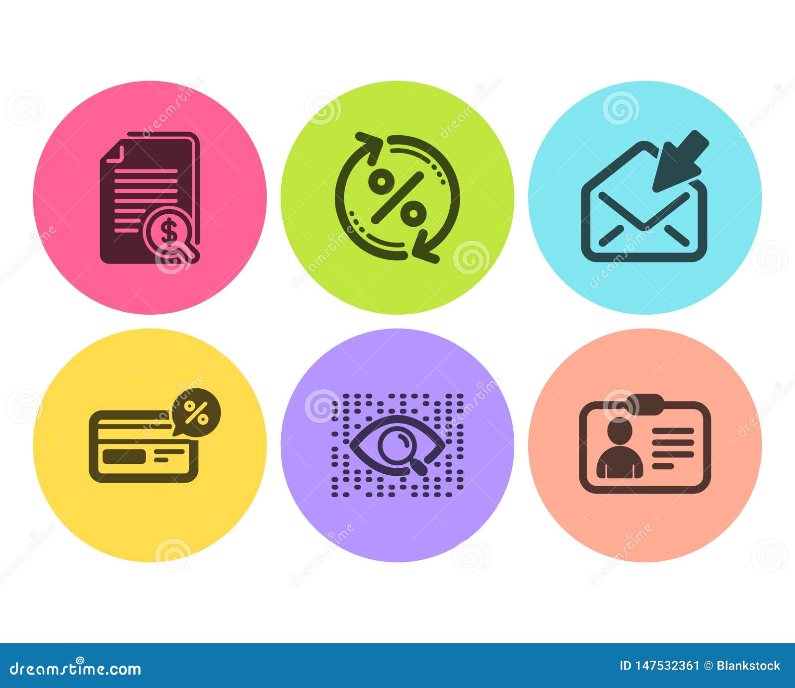 Set Of Documents In An Open Folder. Icons For Mobile Applications, The ...