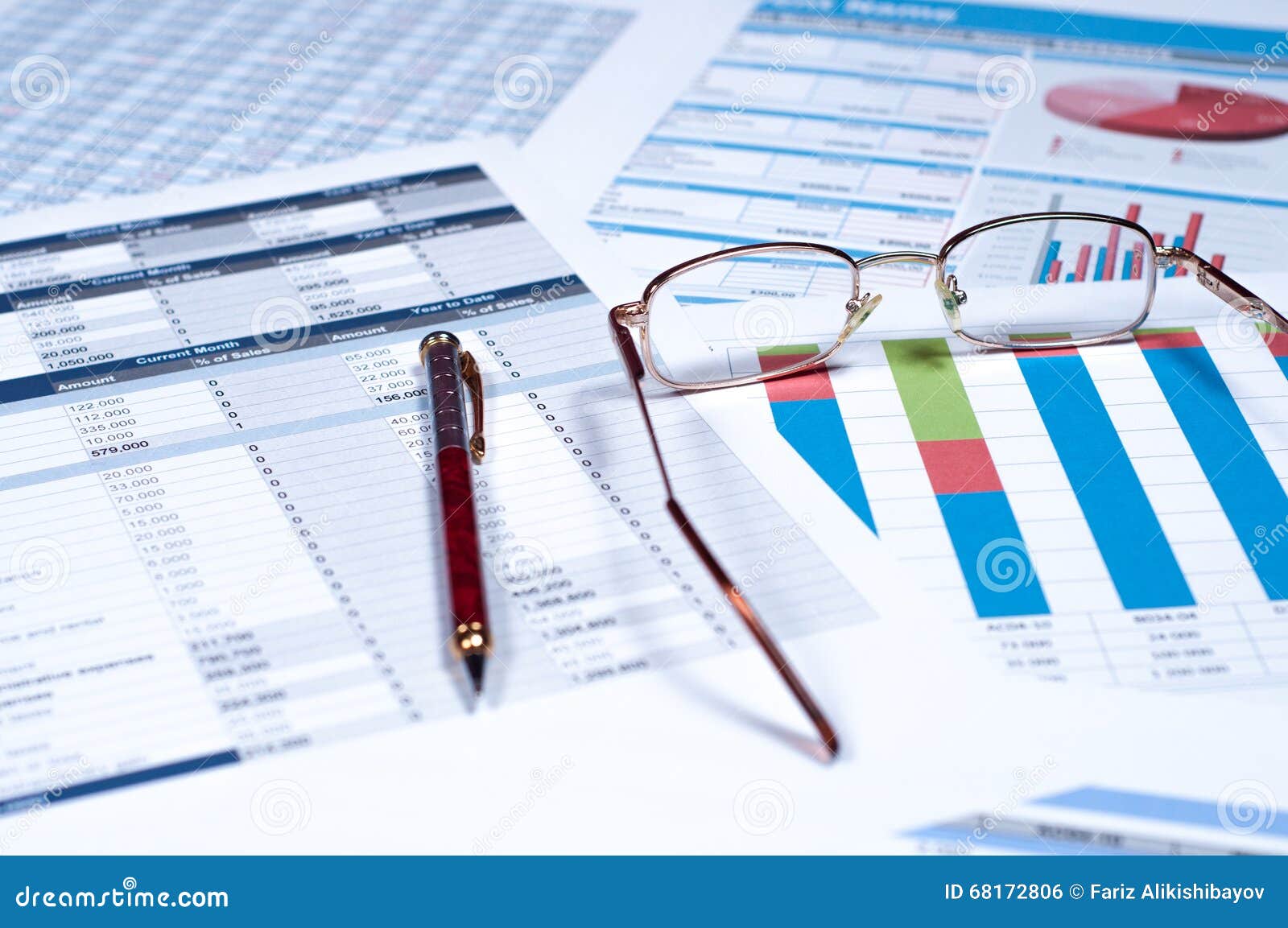 Financial documents stock photo. Image of finances, investment - 68172806