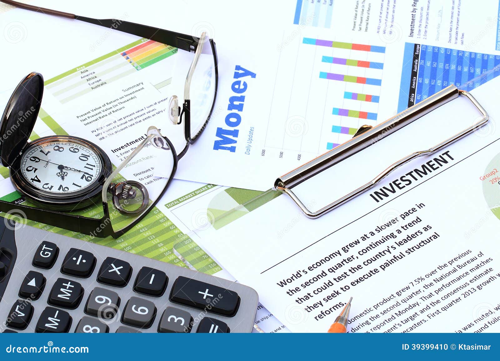 Financial and Economic News Stock Photo - Image of economic, graph ...