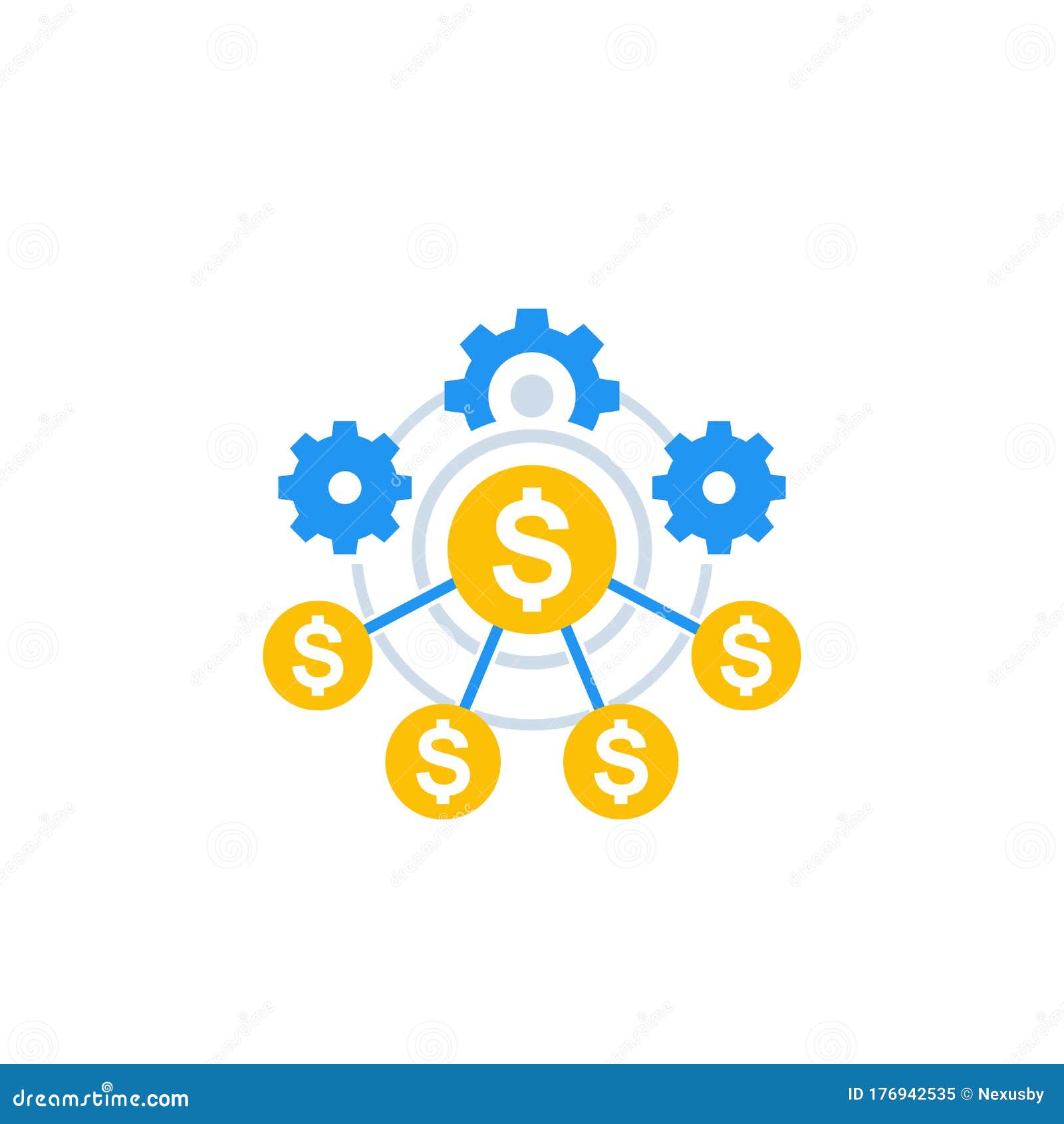 Financial efficiency icon stock vector. Illustration of financial ...