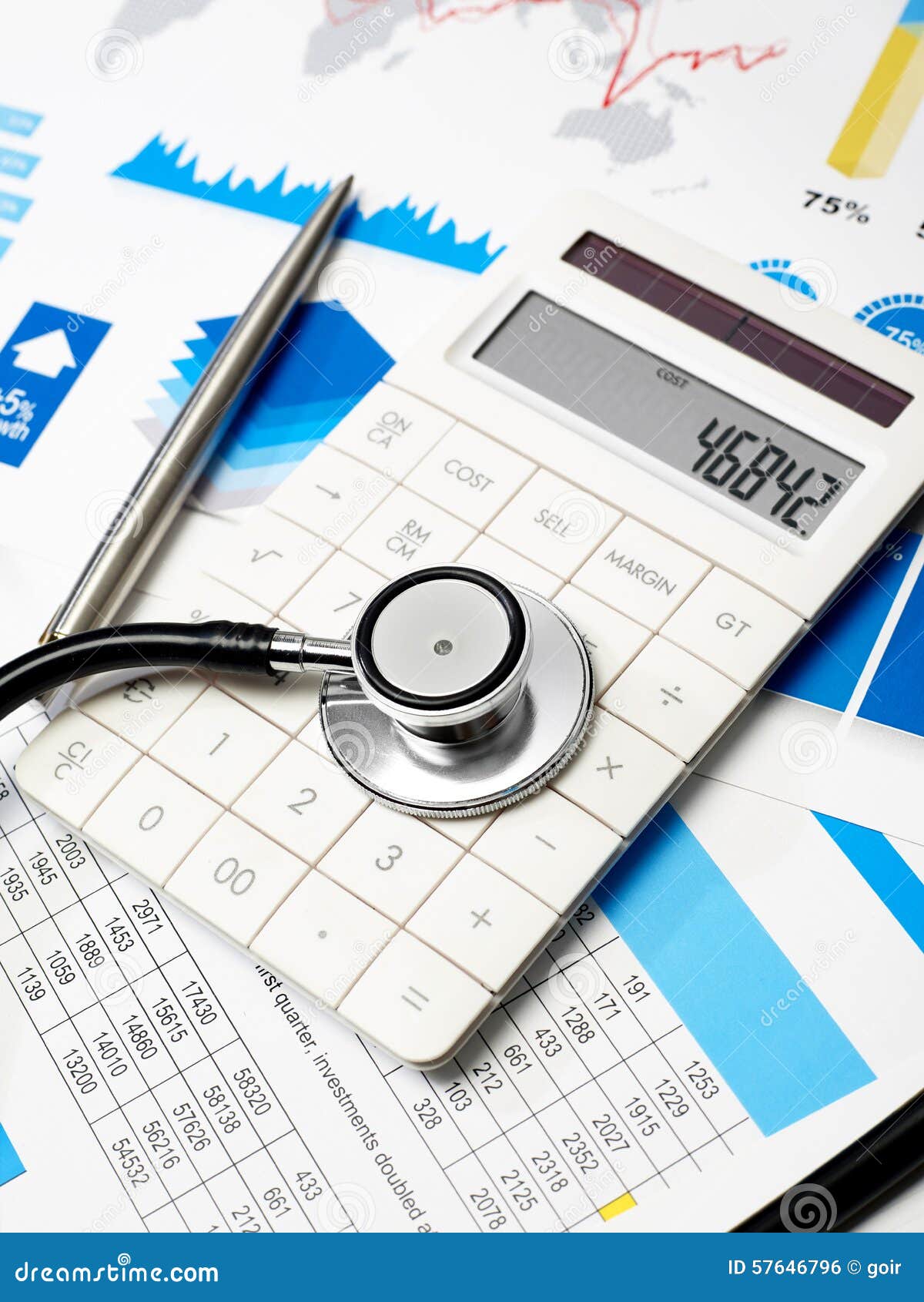 Financial exam stock photo. Image of chart, improvement - 57646796