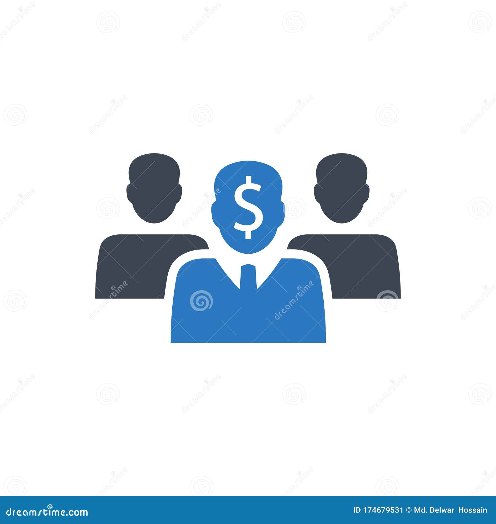 Financial expert icon stock vector. Illustration of symbol - 174679531