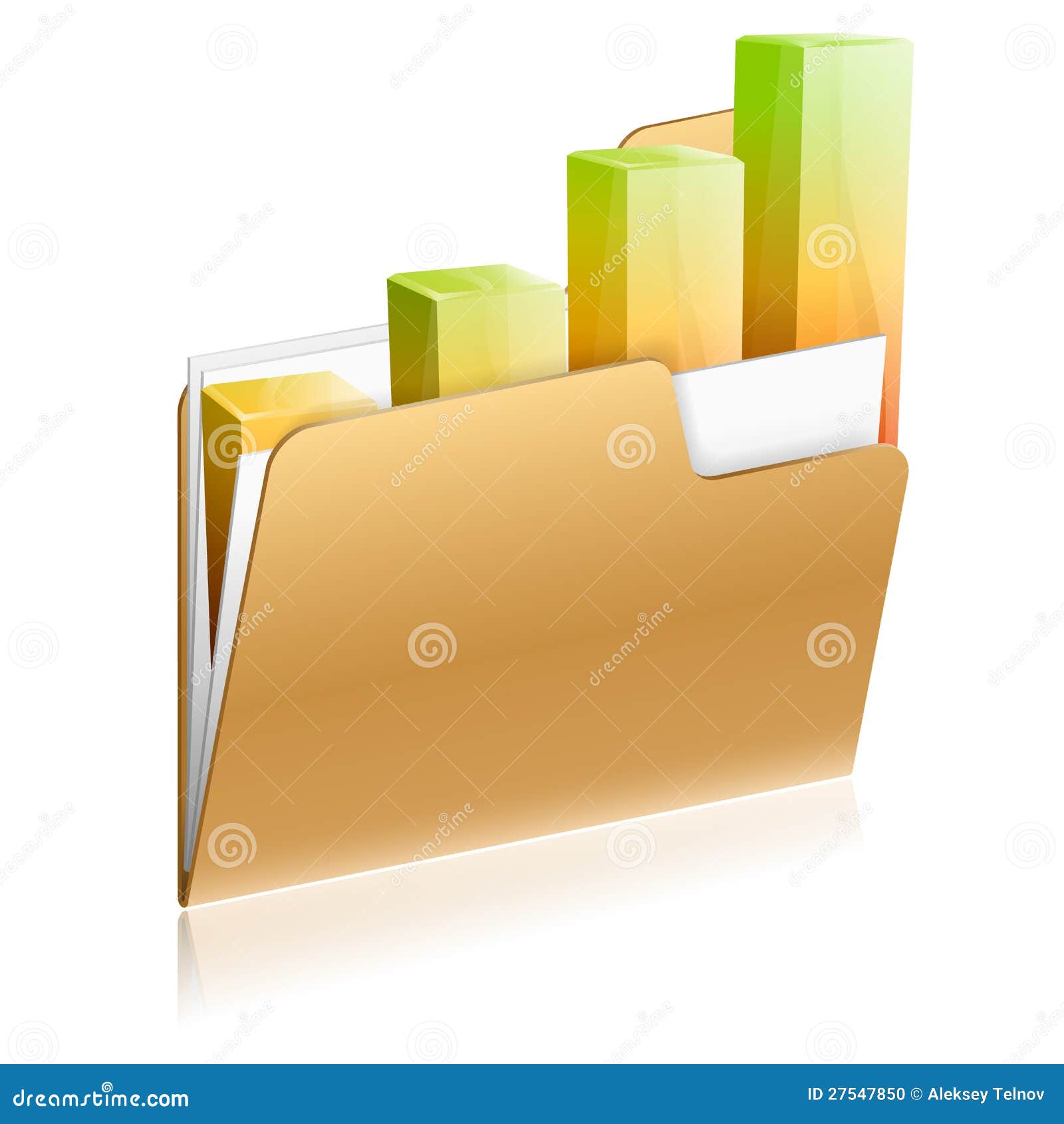 Financial Folder Icon Vector Illustration | CartoonDealer.com #27547850
