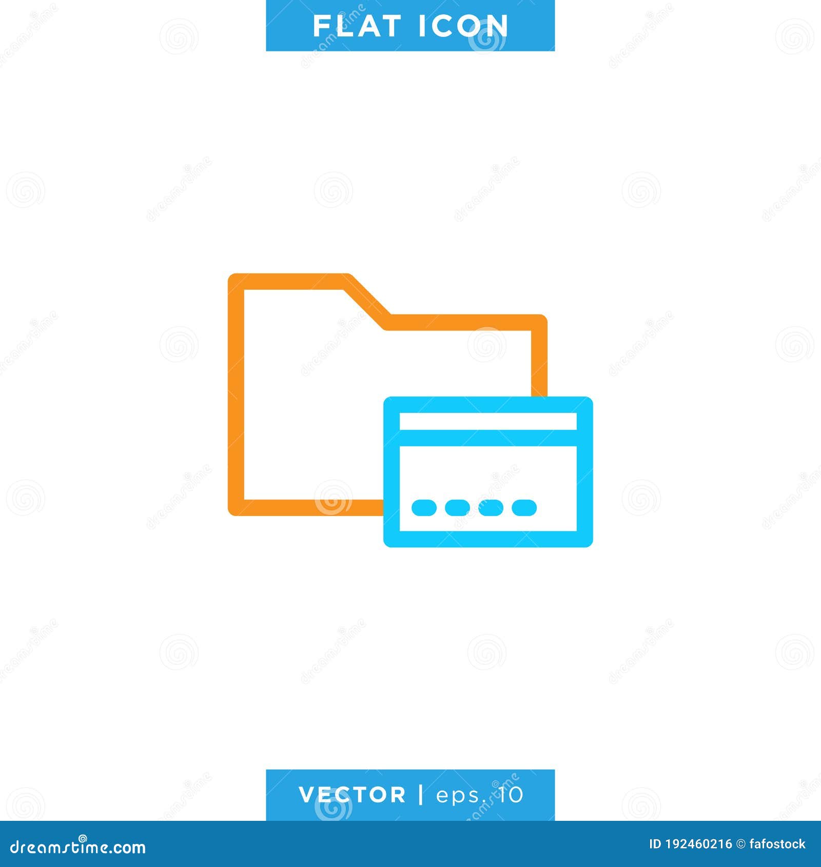 Financial Folder Icon Vector Design Template. Stock Vector ...