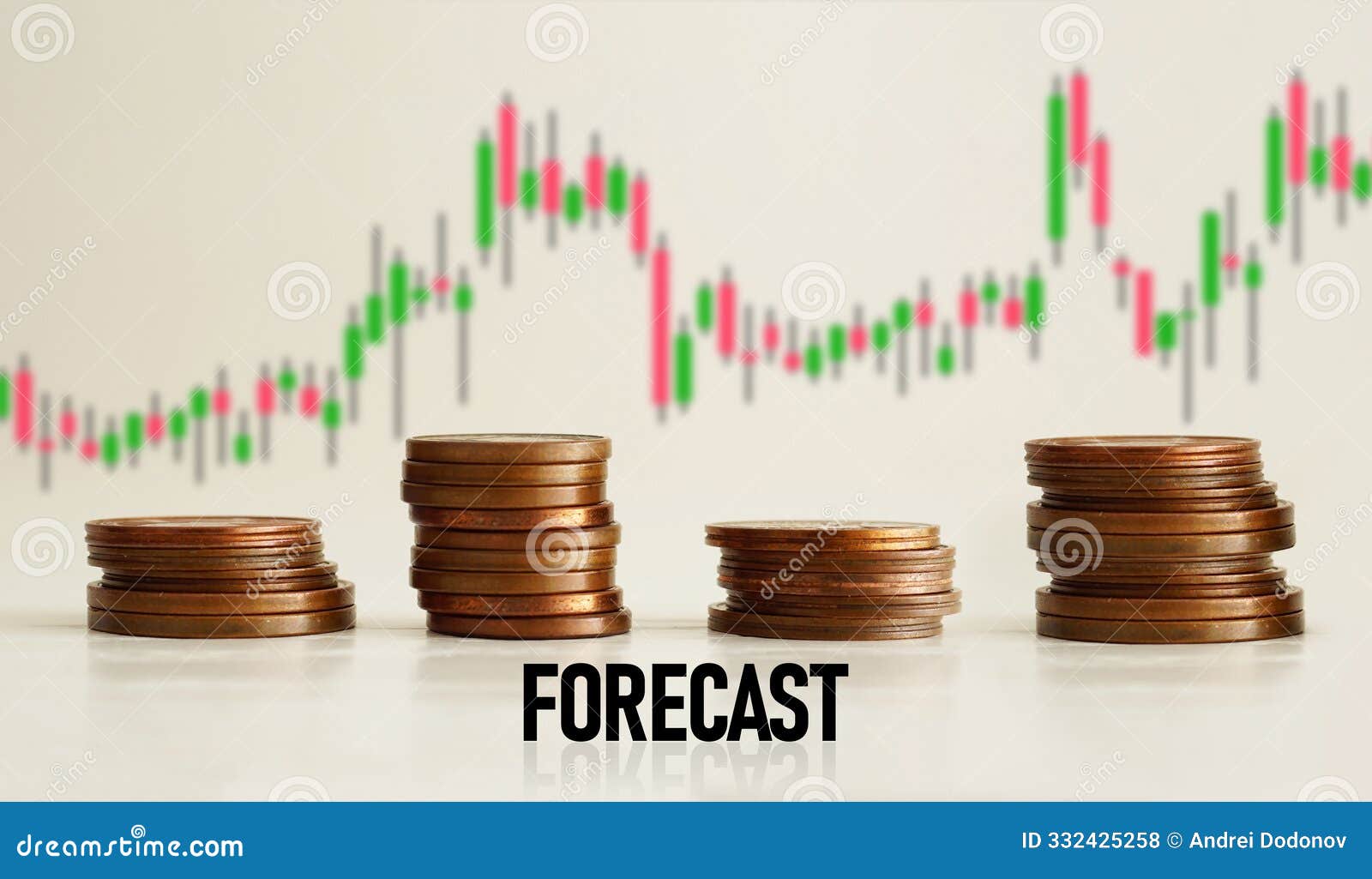 Financial Forecast is Shown As Business Concept Stock Photo - Image of ...