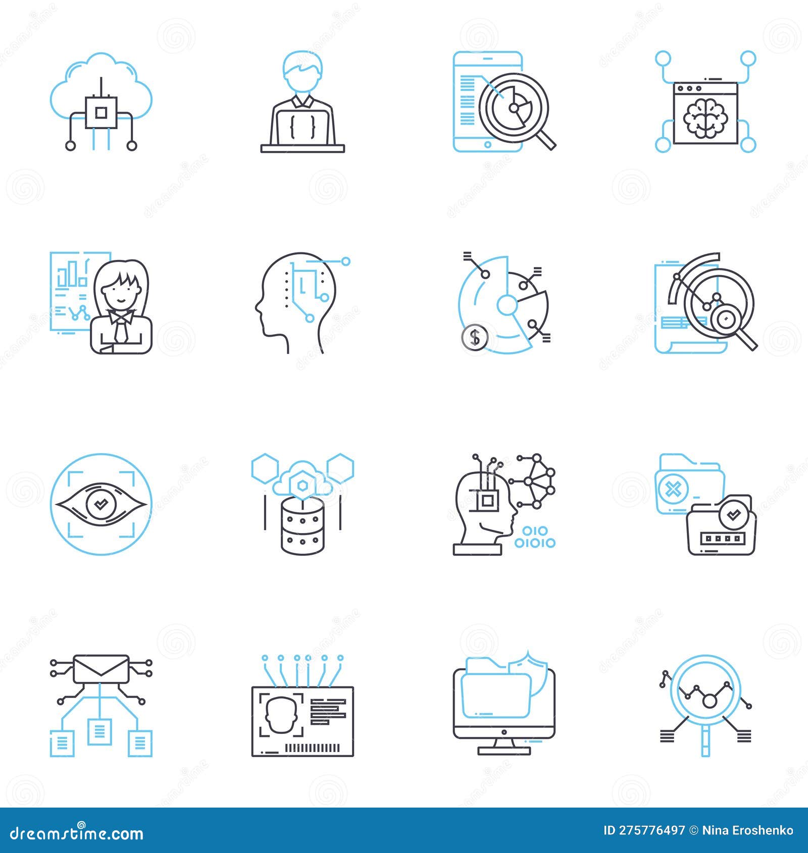 Financial Estimation Line Icons Collection. Projection, Forecasting ... Financial Estimation Line Icons Collection. Projection, Forecasting ...