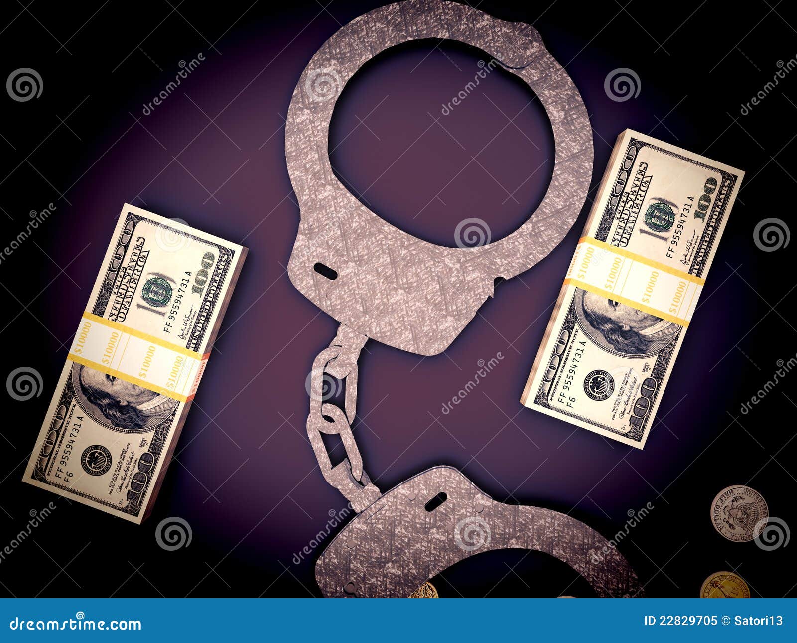 Financial fraud concept stock illustration. Illustration of investment ...