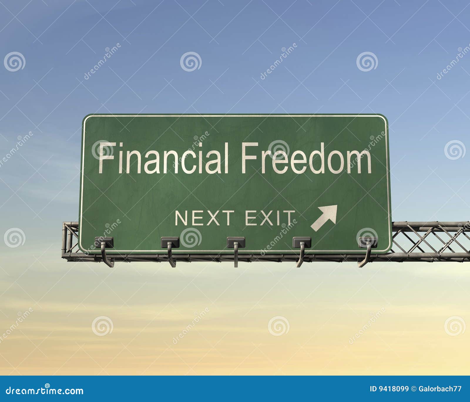 Financial freedom sign stock illustration. Illustration of finances ...