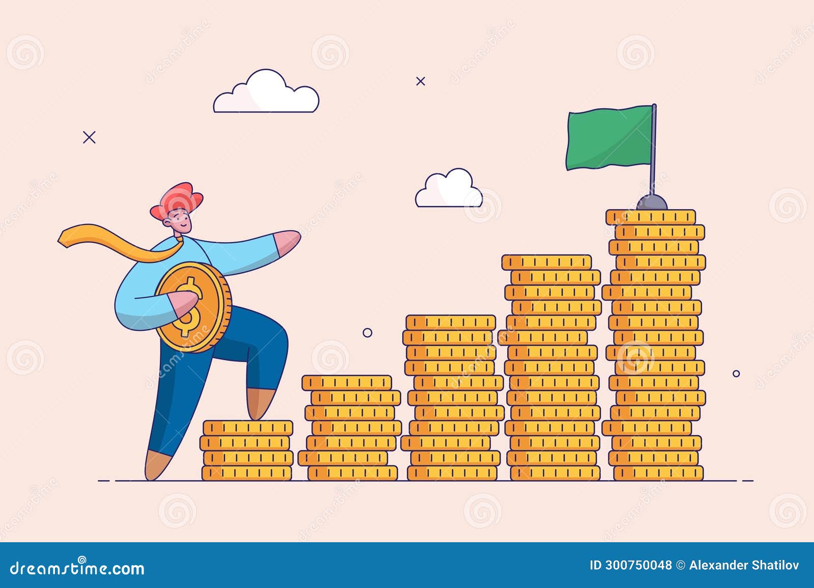 Power Of Compound Interest Cartoon Vector | CartoonDealer.com #146829019 Power Of Compound Interest Cartoon Vector | CartoonDealer.com #146829019