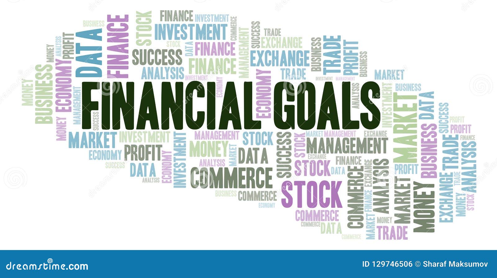 Financial Goals Word Cloud. Stock Illustration - Illustration of bubble ...