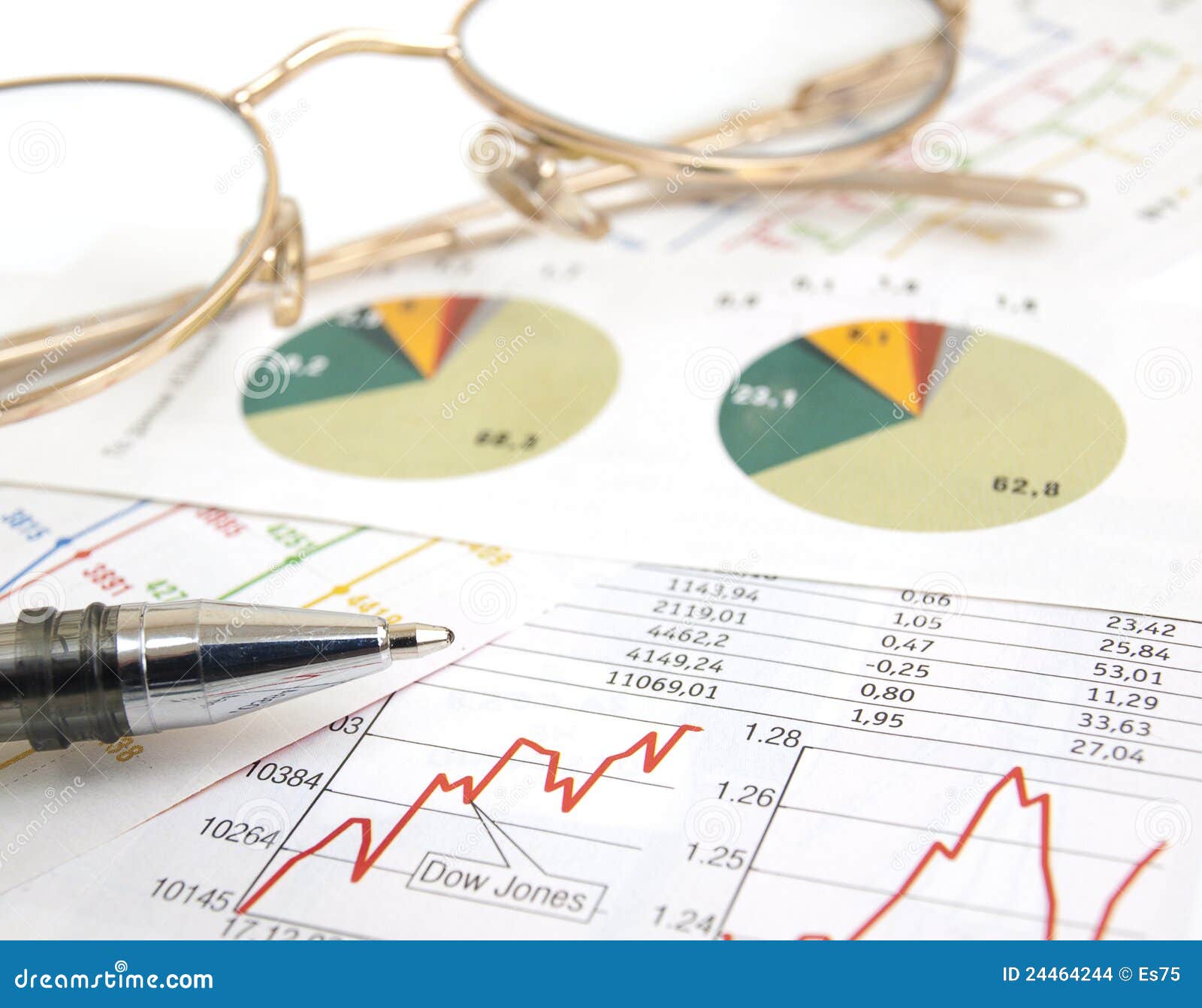 Financial Graph stock photo. Image of rate, progress - 24464244