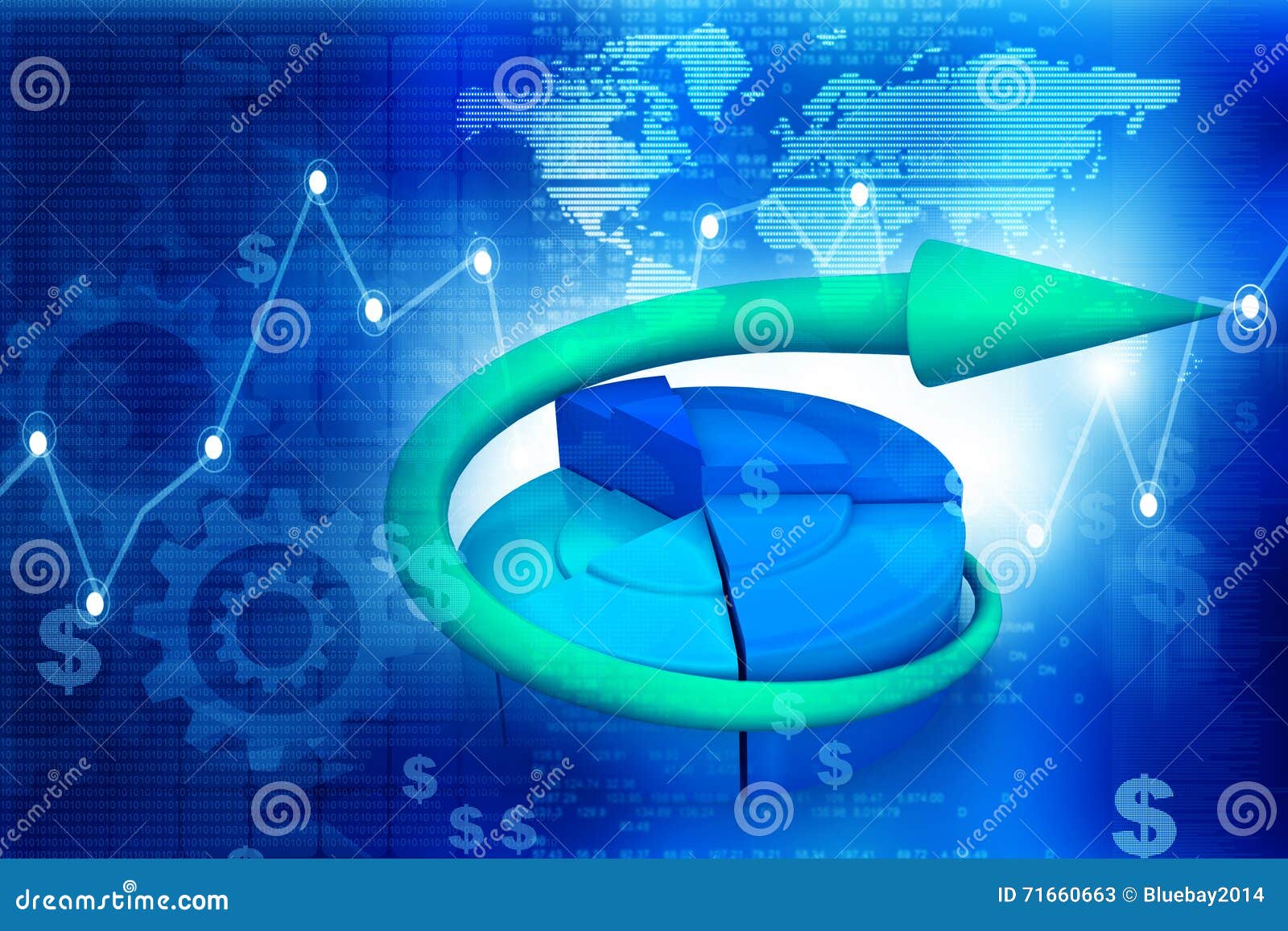 Financial graph background stock illustration. Illustration of economy ...