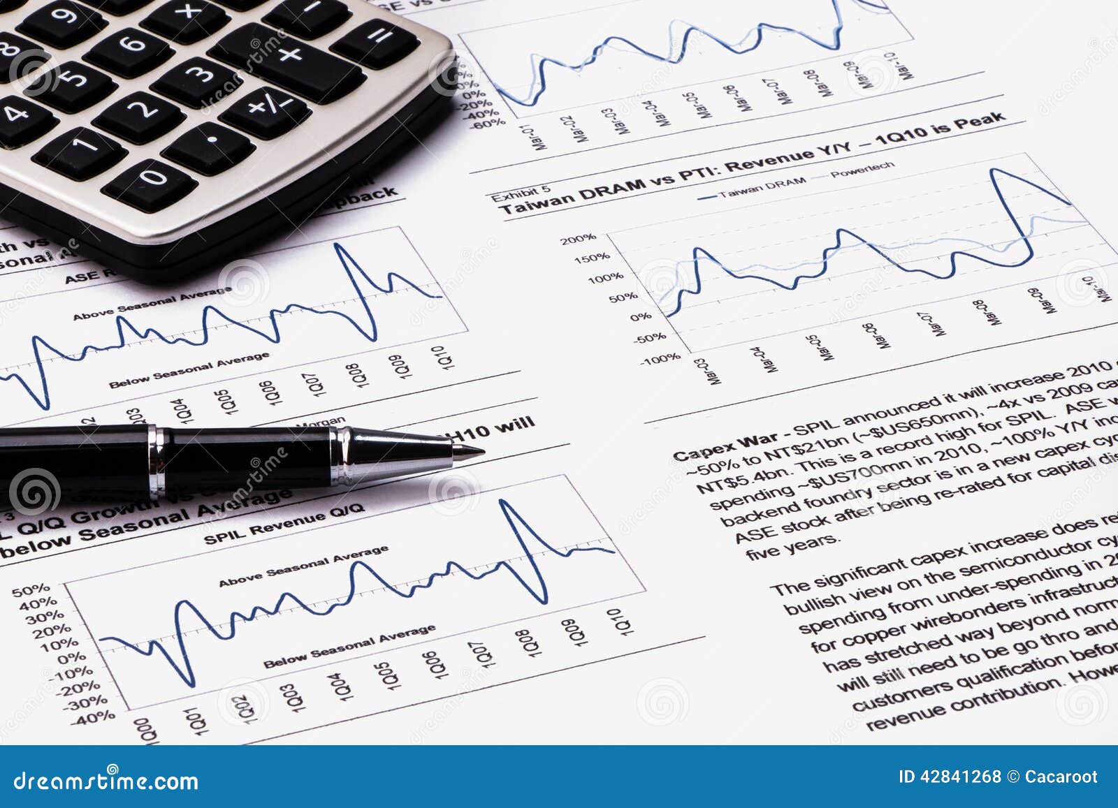Financial graph and chart stock photo. Image of work - 42841268