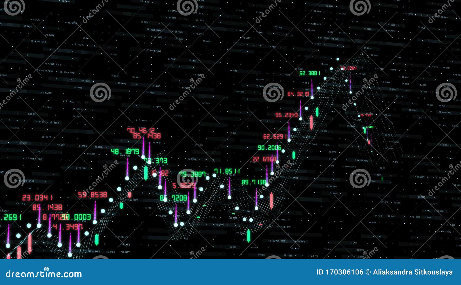 Financial Graph And Data Showing A Steady Increase In Profits, Growing ...