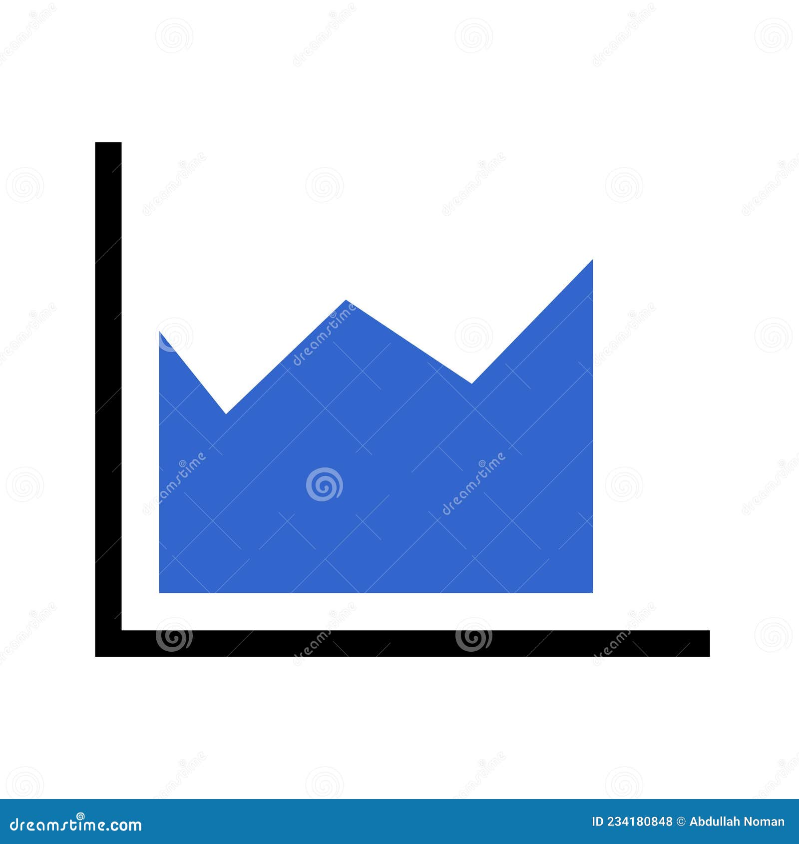 Graph blue stock vector. Illustration of chart, corporate - 234180848