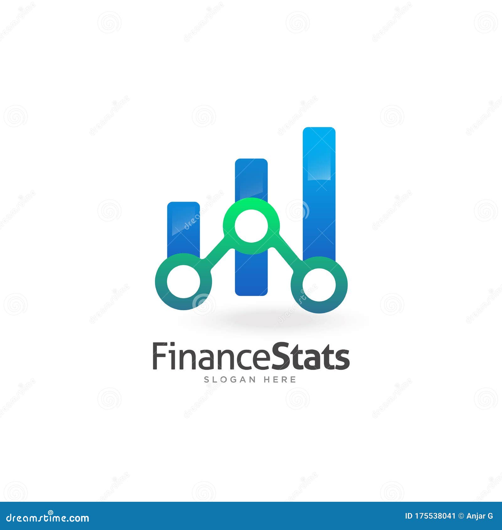 Financial Graph Logo Icon Template Stock Vector - Illustration of ...