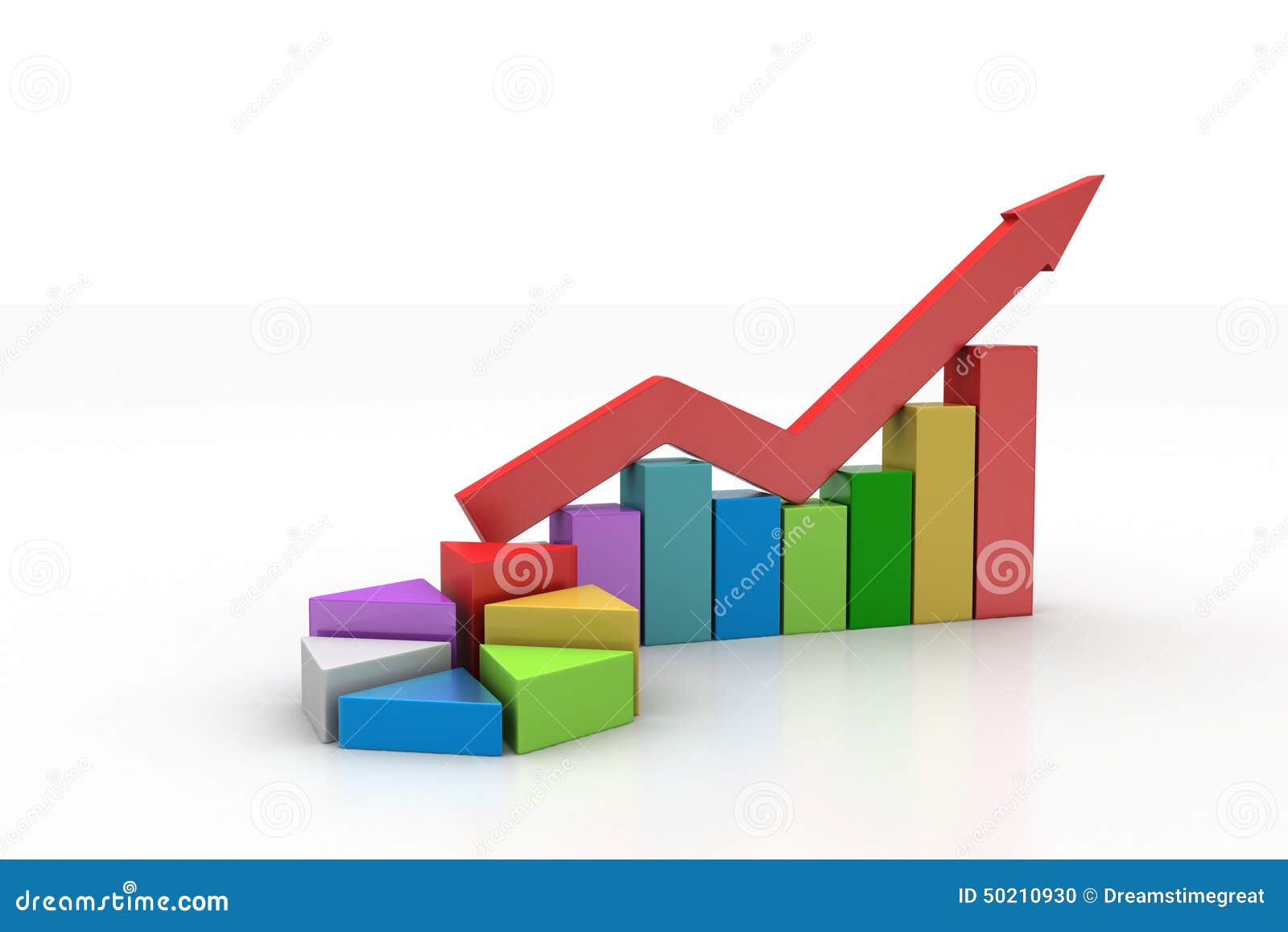 Financial graph in success stock illustration. Illustration of ranking ...