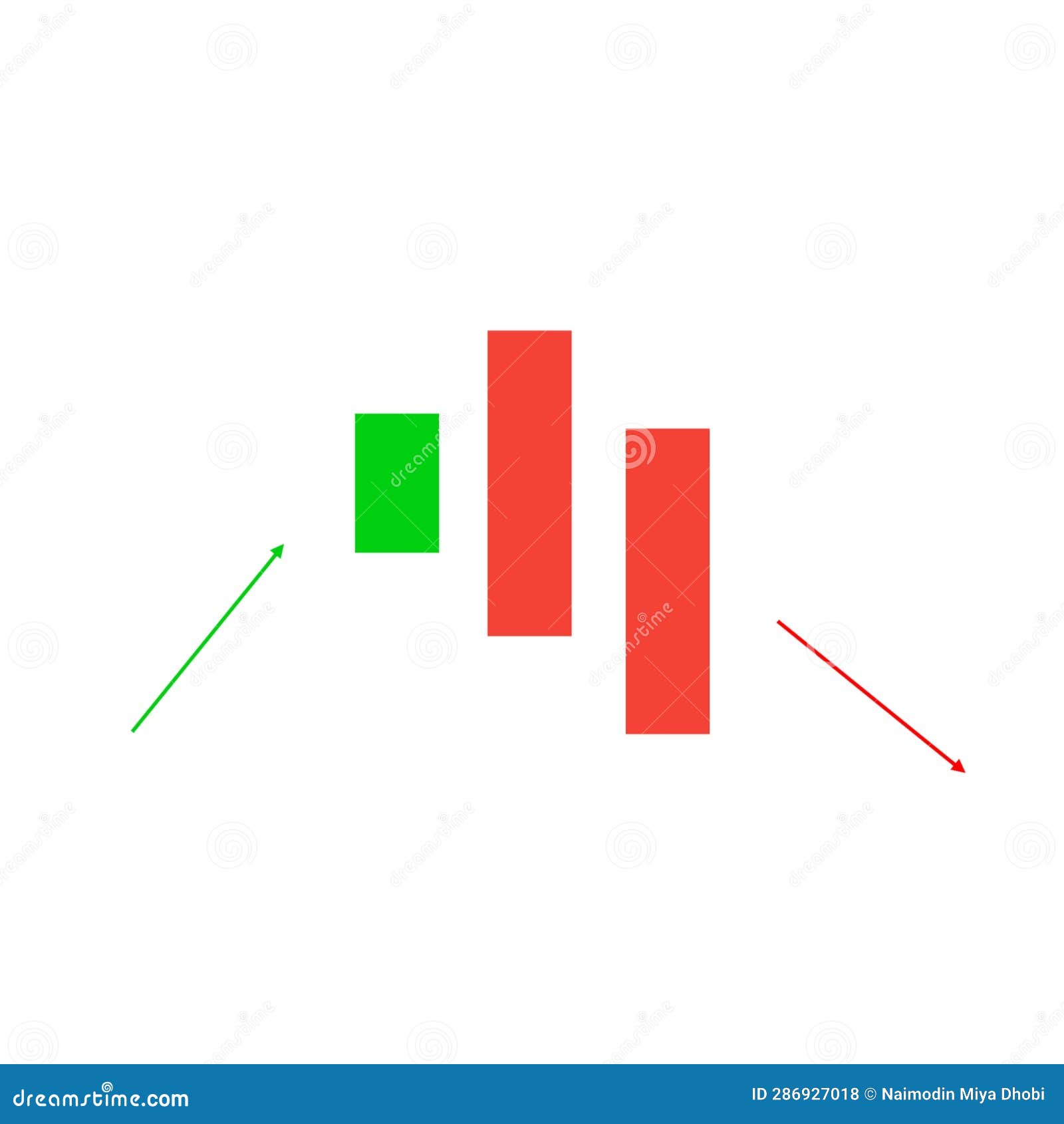 Financial Graph with Up Trend Line Candlestick Chart in Stock Market ...