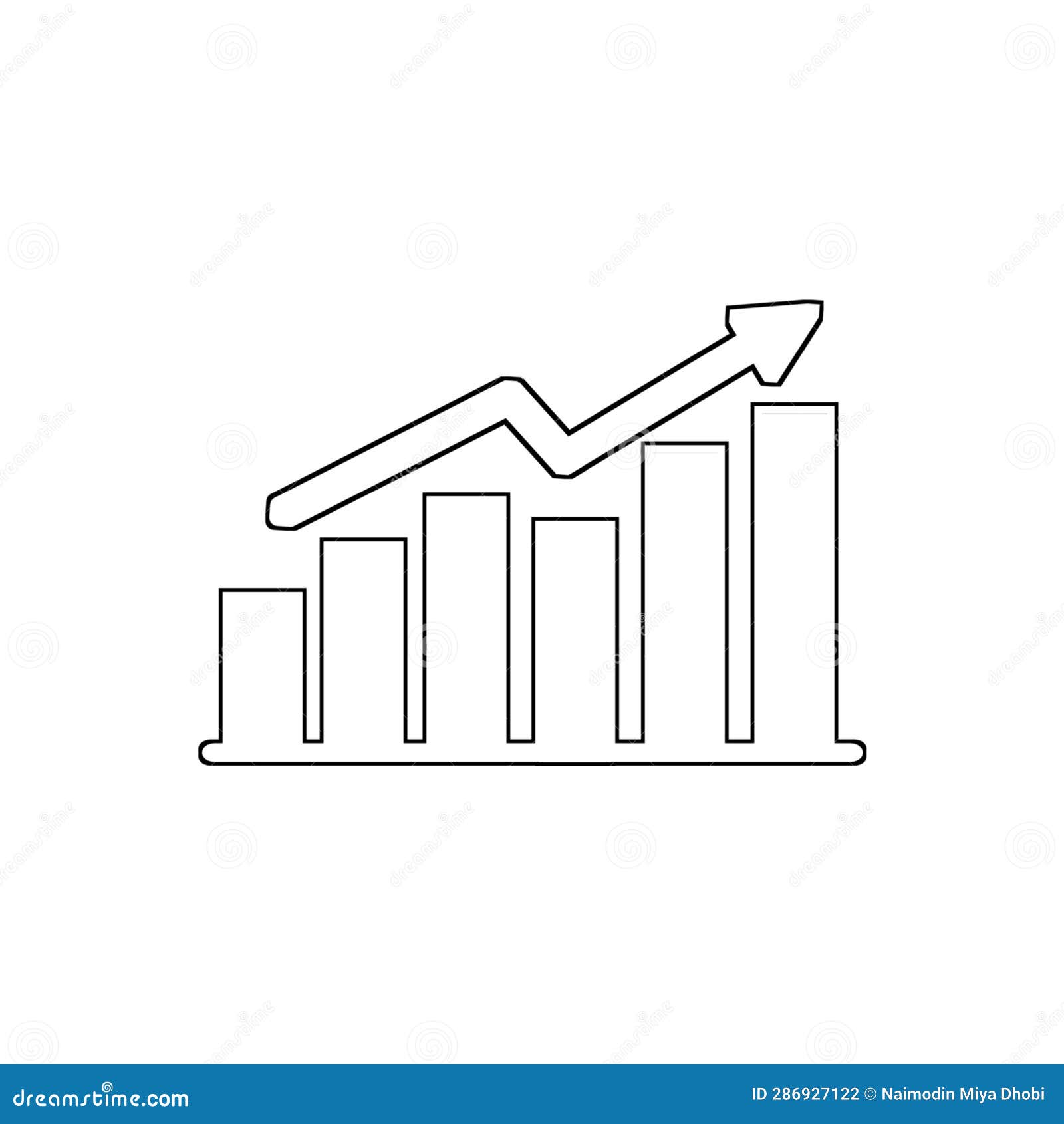 Financial Graph with Up Trend Line Candlestick Chart in Stock Market ...