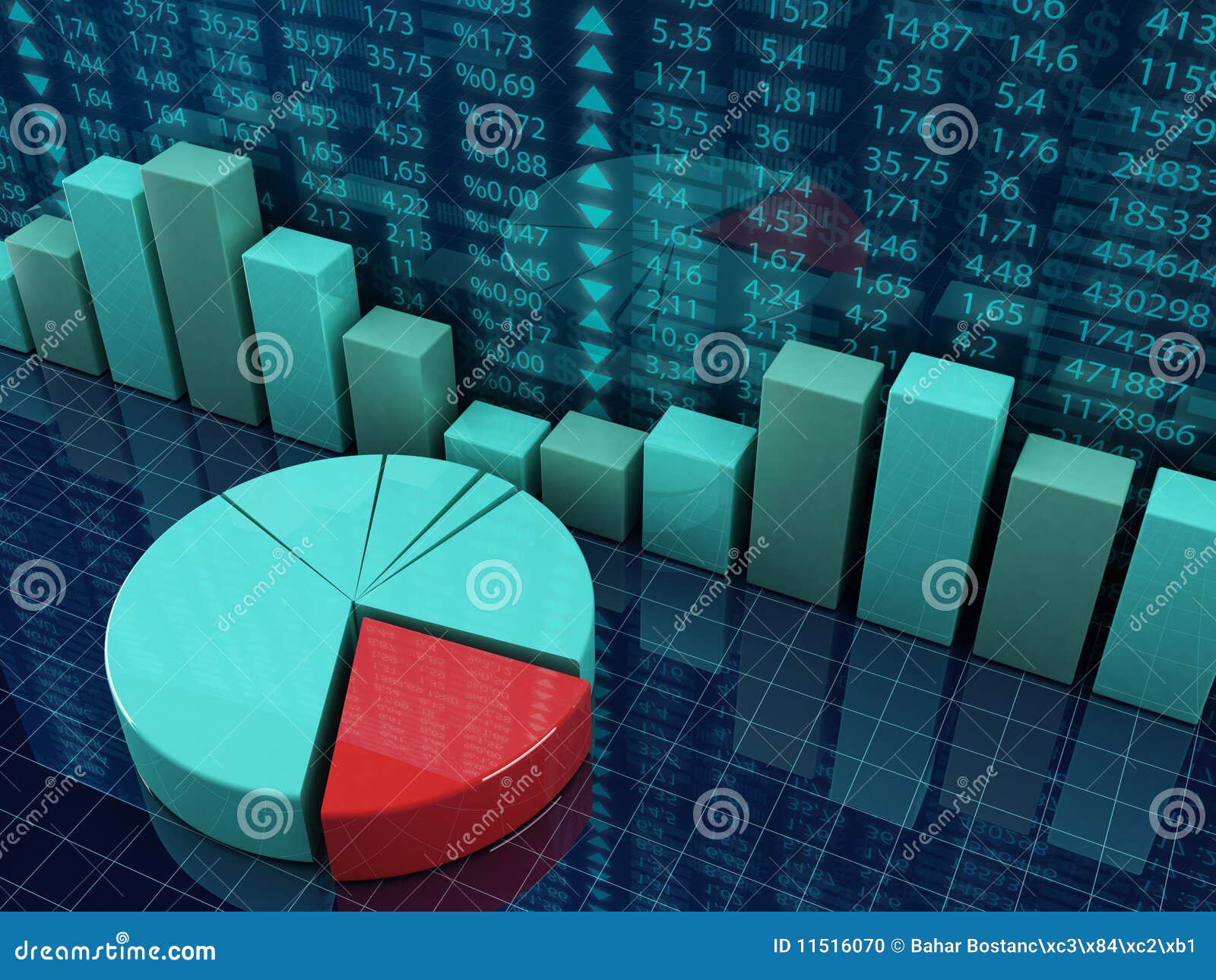 Financial graphic charts stock illustration. Illustration of background ...