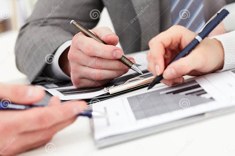 Financial graphics stock image. Image of paperwork, business - 20418641