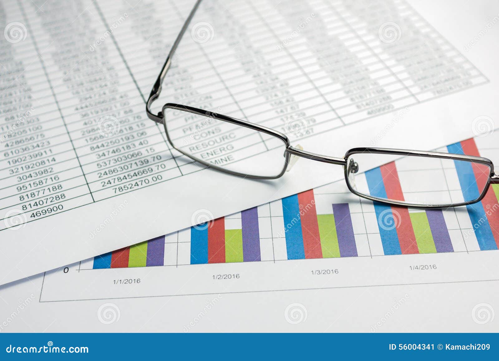 Financial Graphics Diagram for Work Business and Economic Stock Image ...