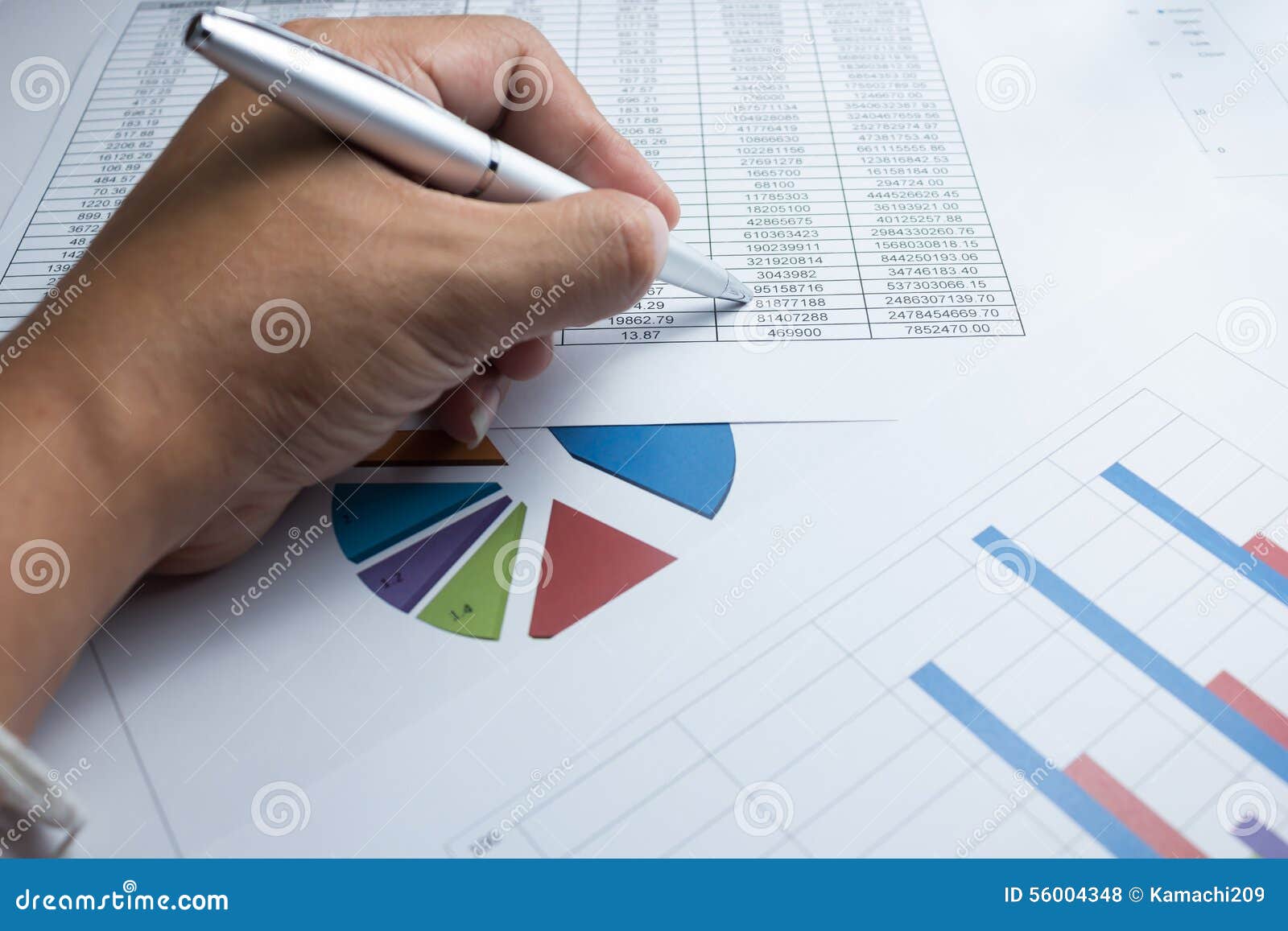 Financial Graphics Diagram for Work Business and Economic Stock Photo ...