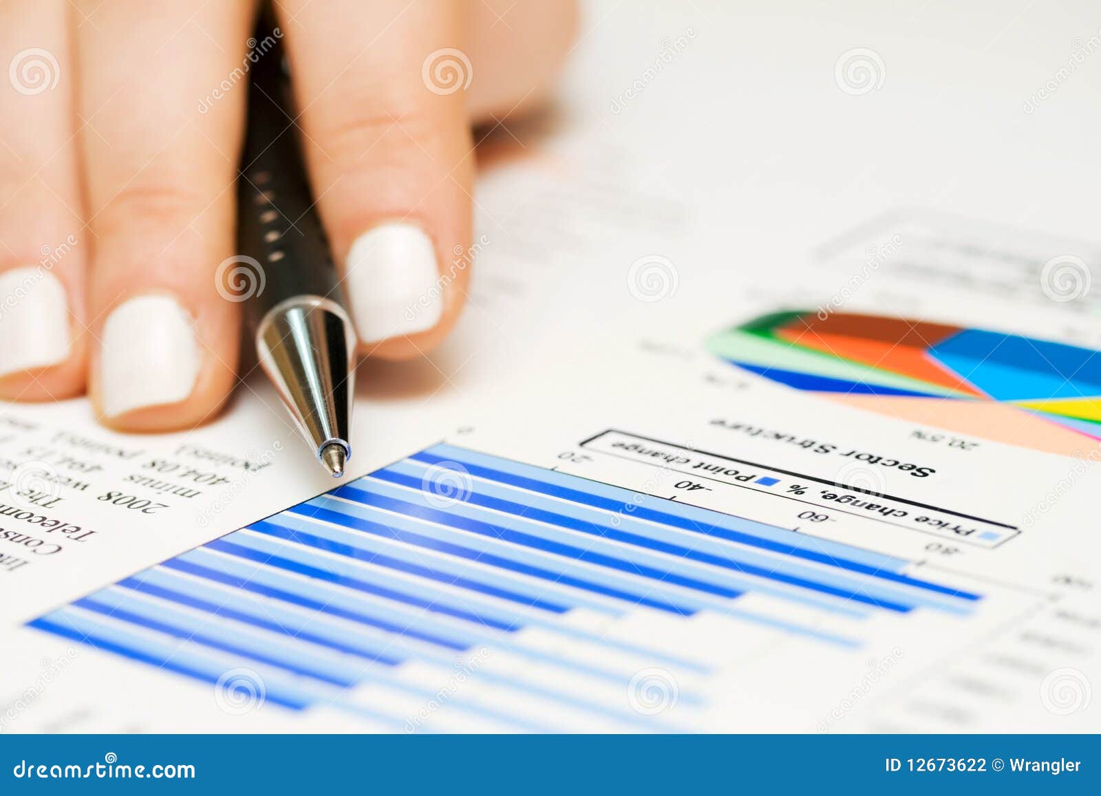 Financial Graphs and Accounting Stock Photo - Image of business ...