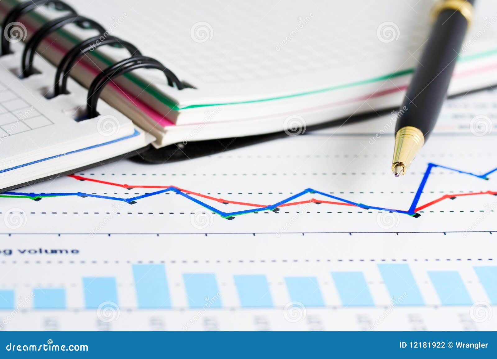 Financial Accounting Stock Market Graphs Charts Stock Photo - Image of ...