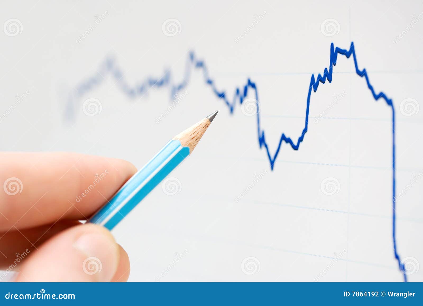 Financial graphs analysis stock photo. Image of hand, management - 7864192