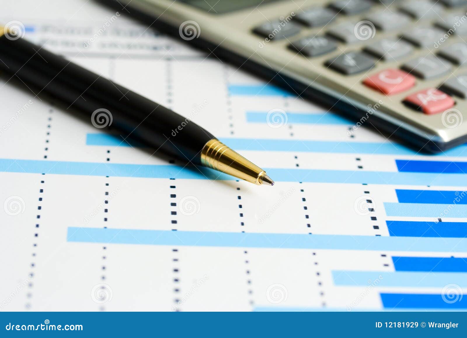 Financial Graphs Analysis and Accounting Stock Image - Image of balance ...