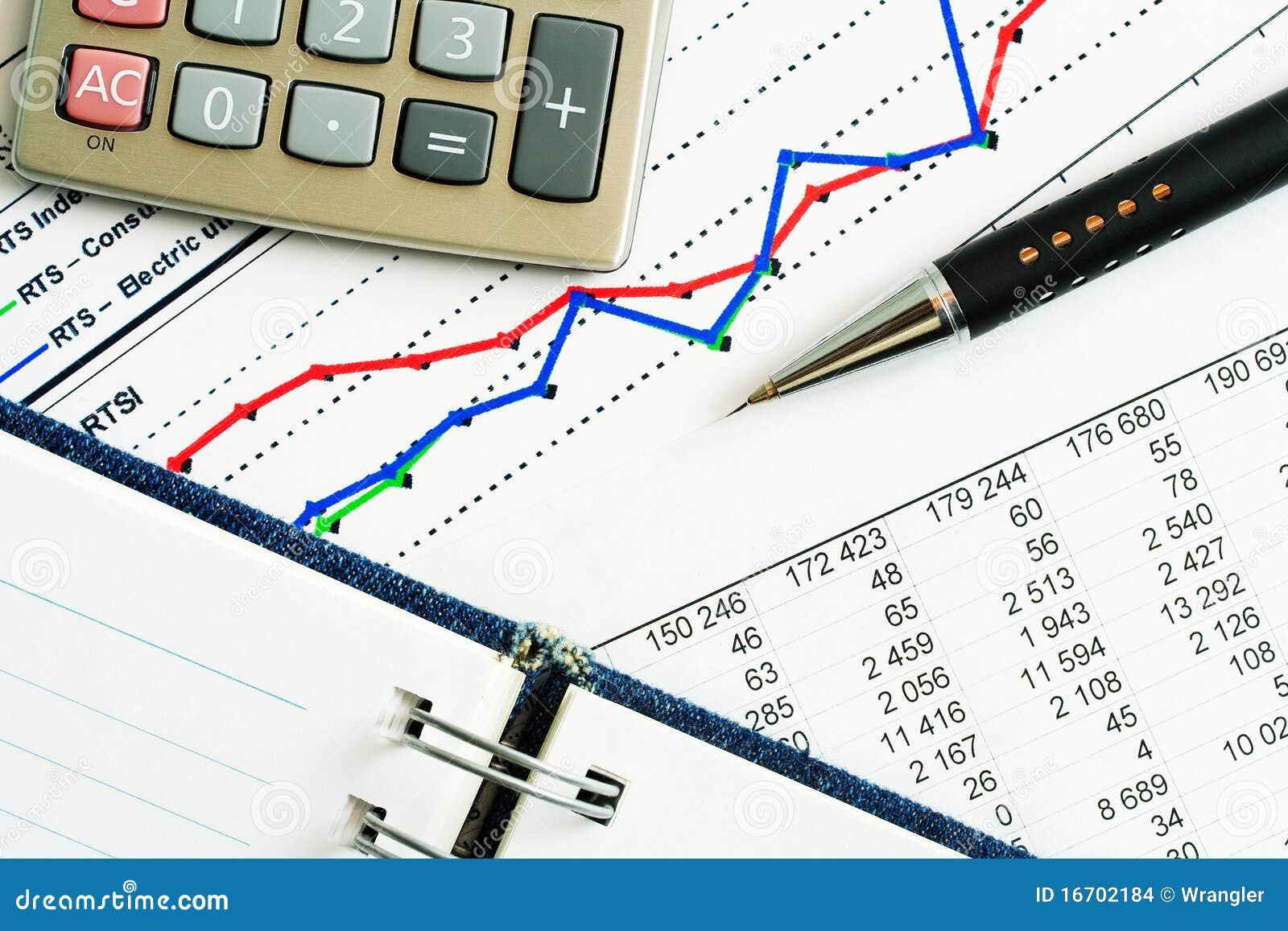 Financial Graphs Analysis and Accounting Stock Photo - Image of ...