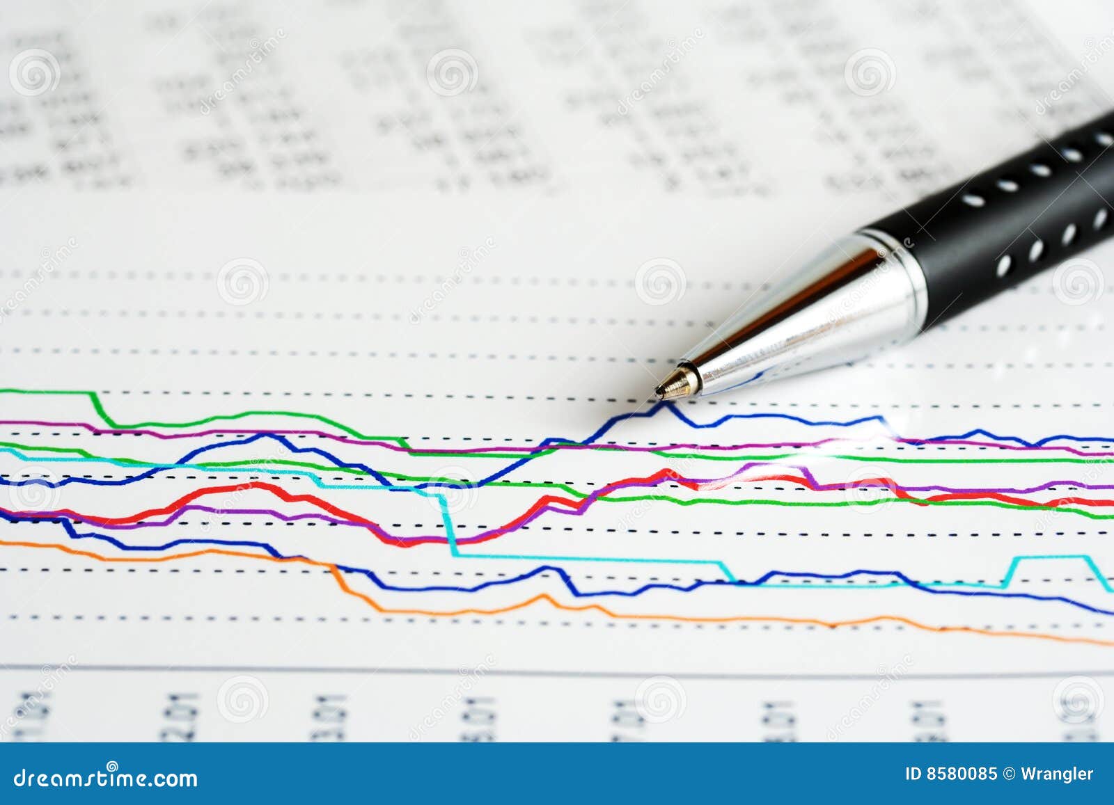 Financial Graphs Analysis and Accounting Stock Image - Image of funds ...