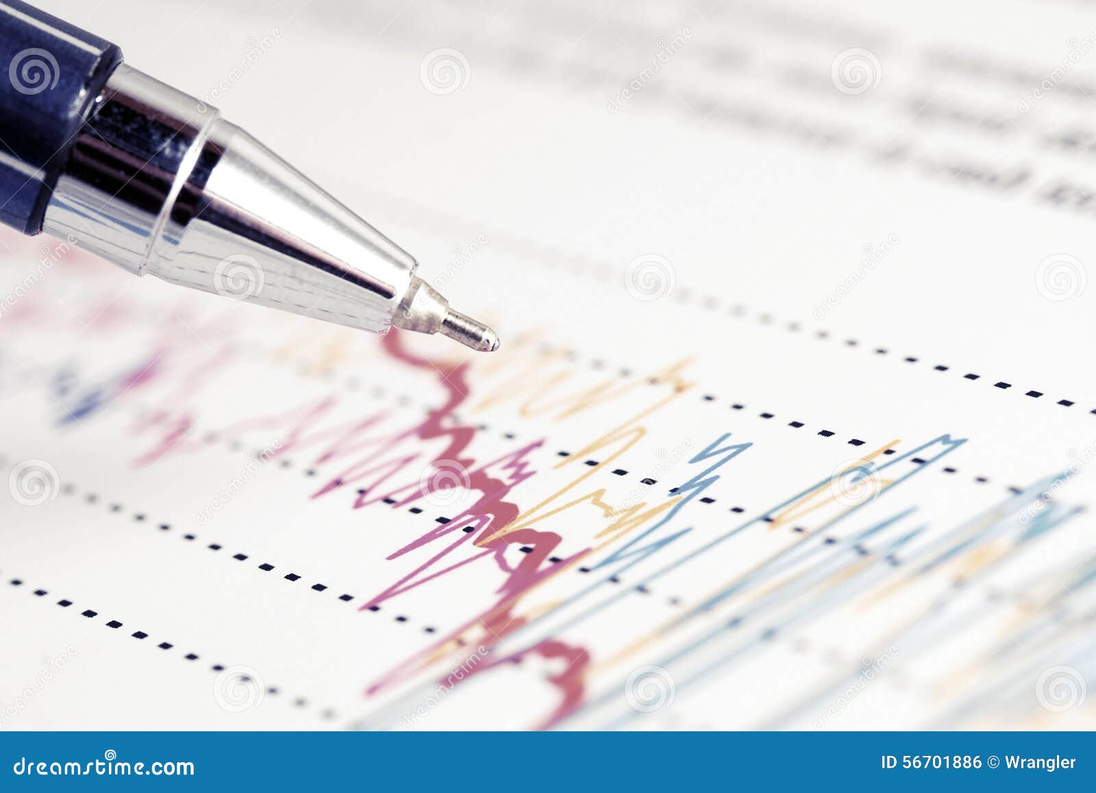 Financial graphs analysis stock photo. Image of marketing - 56701886