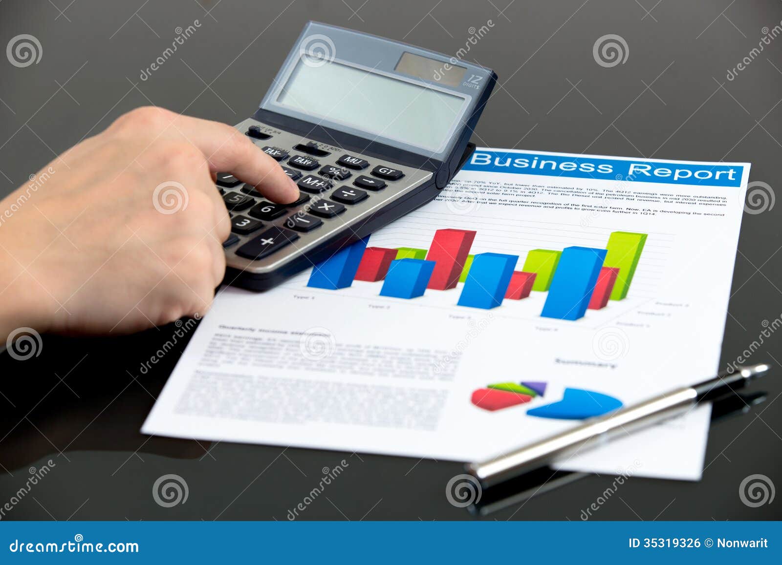 Financial graphs analysis stock photo. Image of market - 35319326