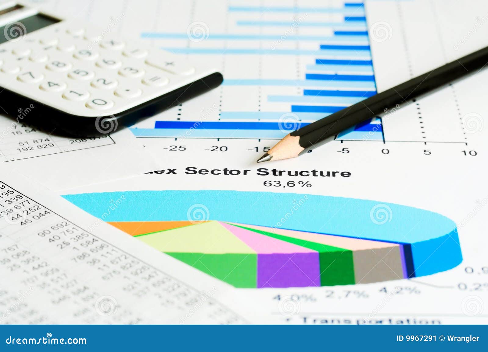 Financial Graphs and Charts Stock Image - Image of financial, business ...