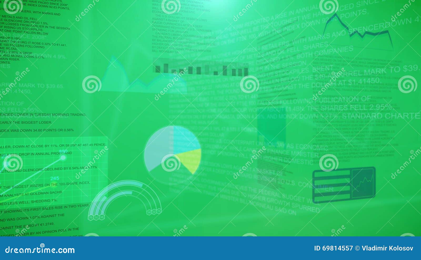 Financial Graphs and Charts Accounting Stock Illustration ...