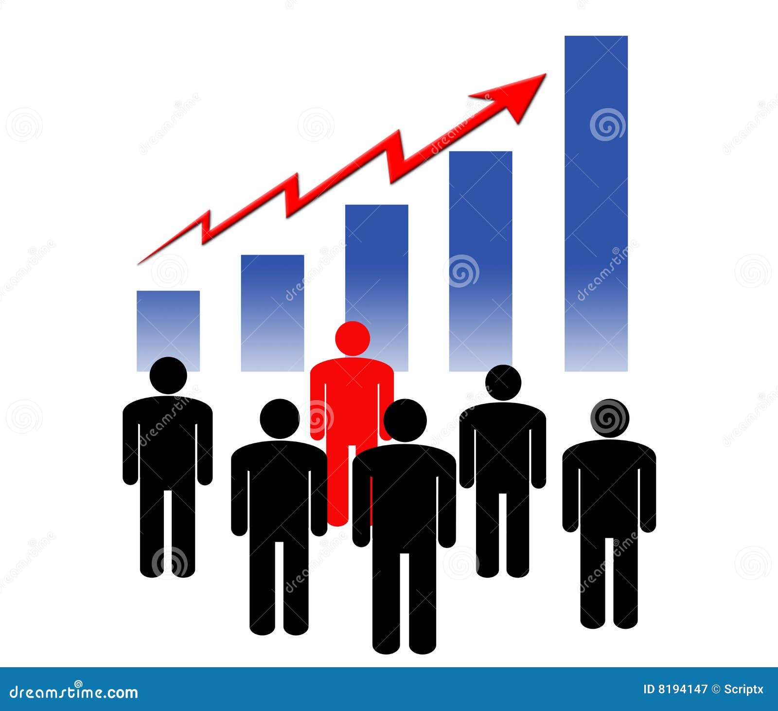 Financial growth stock illustration. Illustration of composition - 8194147